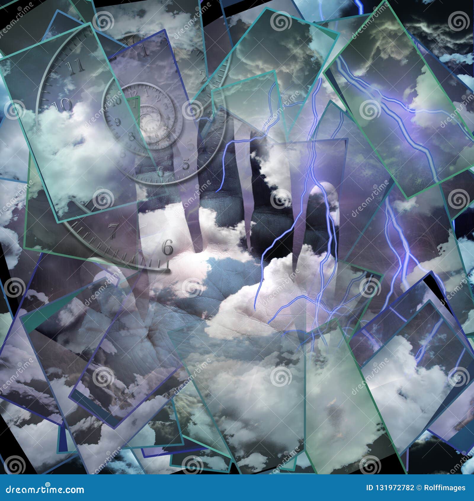 The power of time stock illustration. Illustration of fiction - 131972782