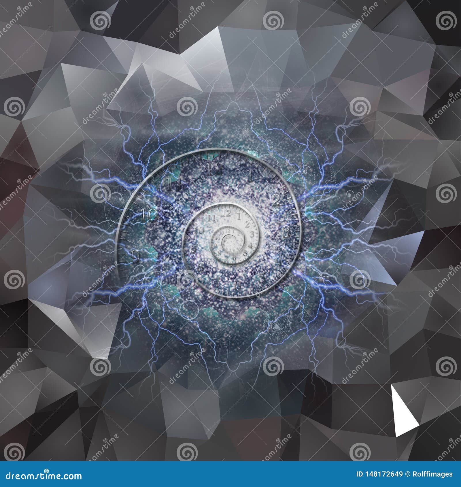 Power of time stock illustration. Illustration of concept - 148172649