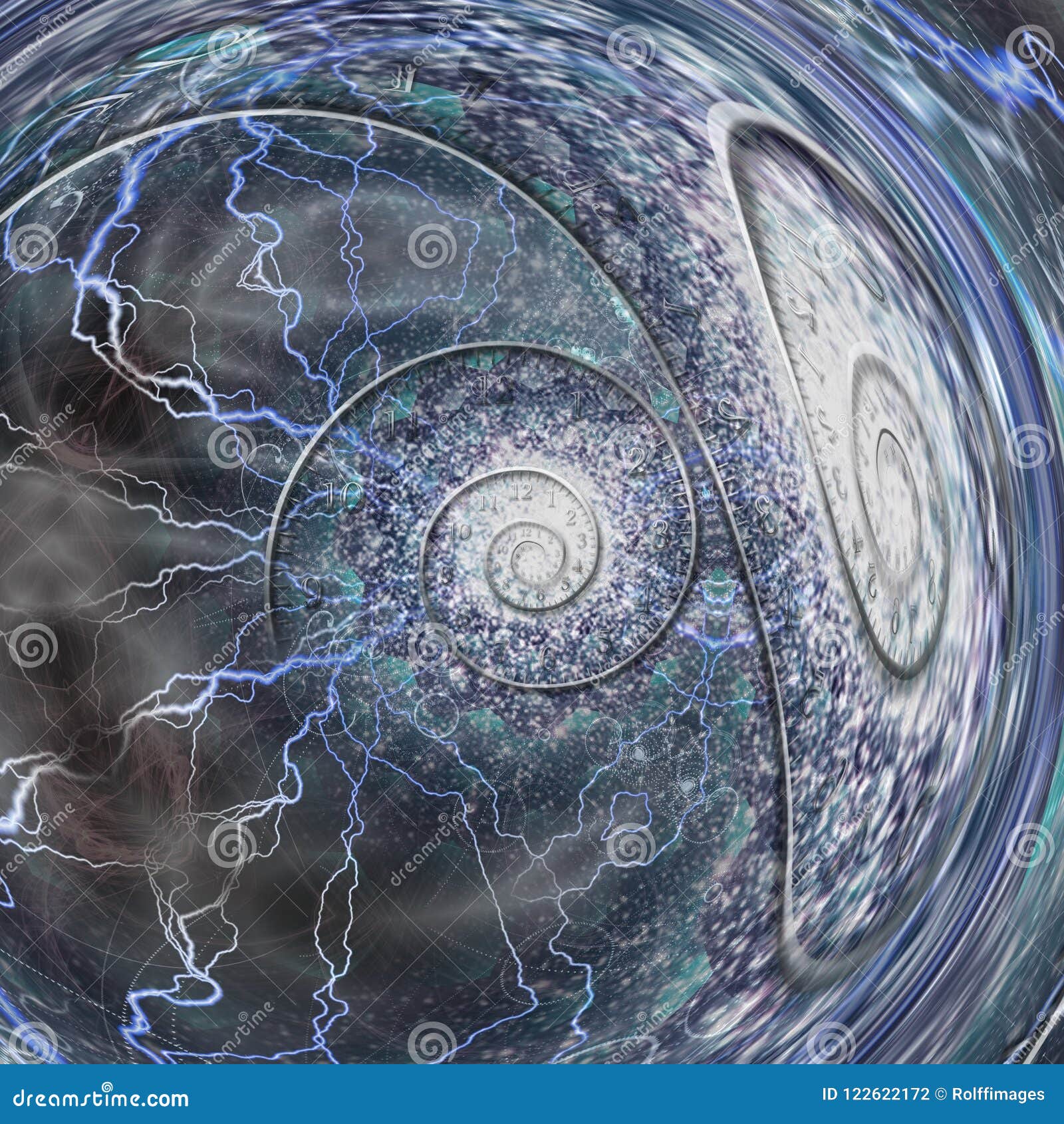 Power of time stock illustration. Illustration of continuum - 122622172