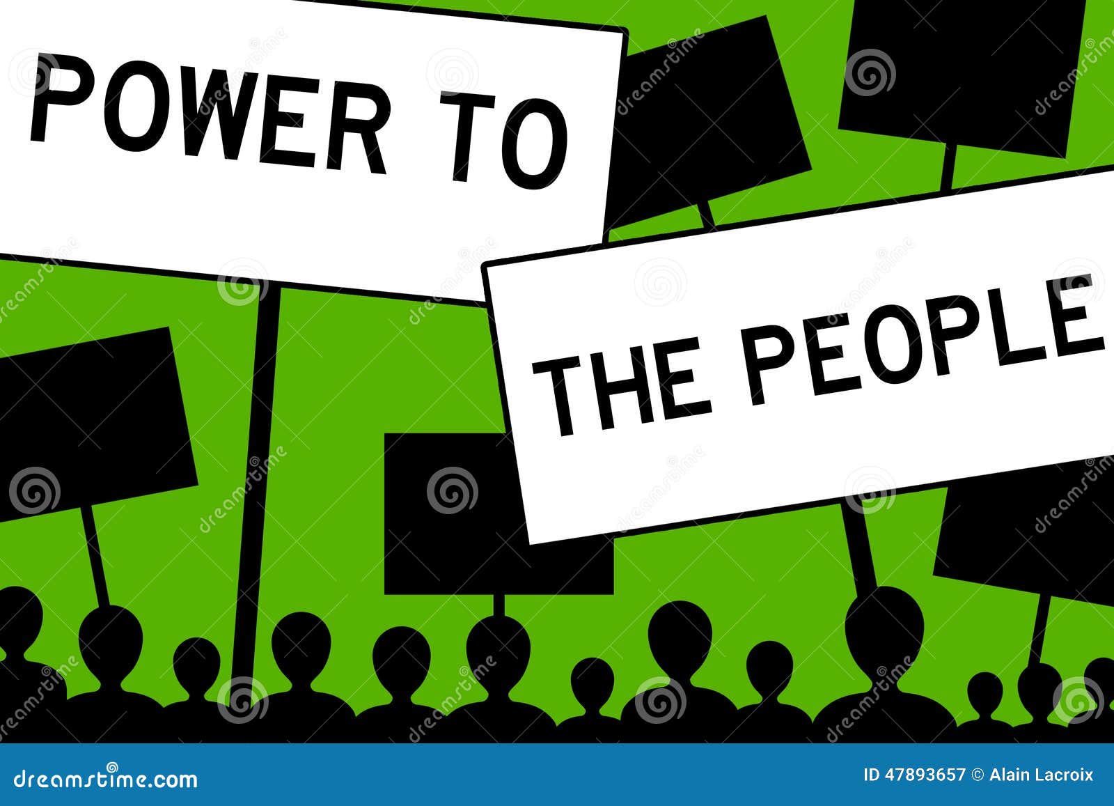 Power to the people stock illustration. Illustration of democratic ...