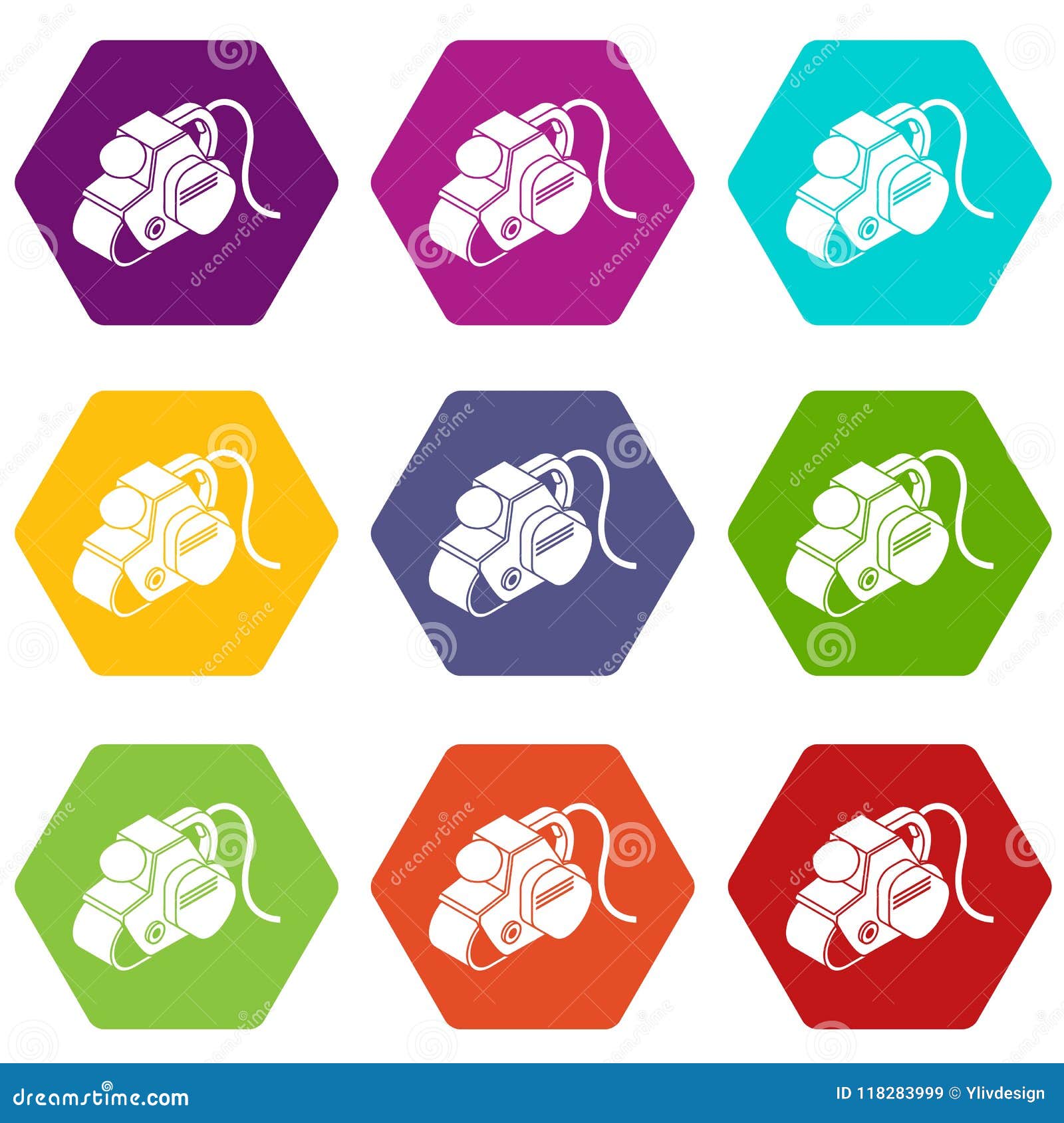 Power Tool Icons Set 9 Vector Stock Vector - Illustration of isometric ...