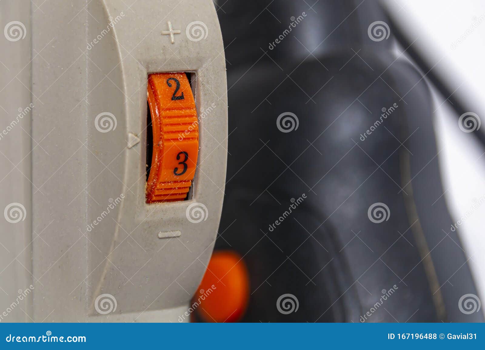 Power Tool Speed Controller. Close-up of the Controls Stock Photo ...