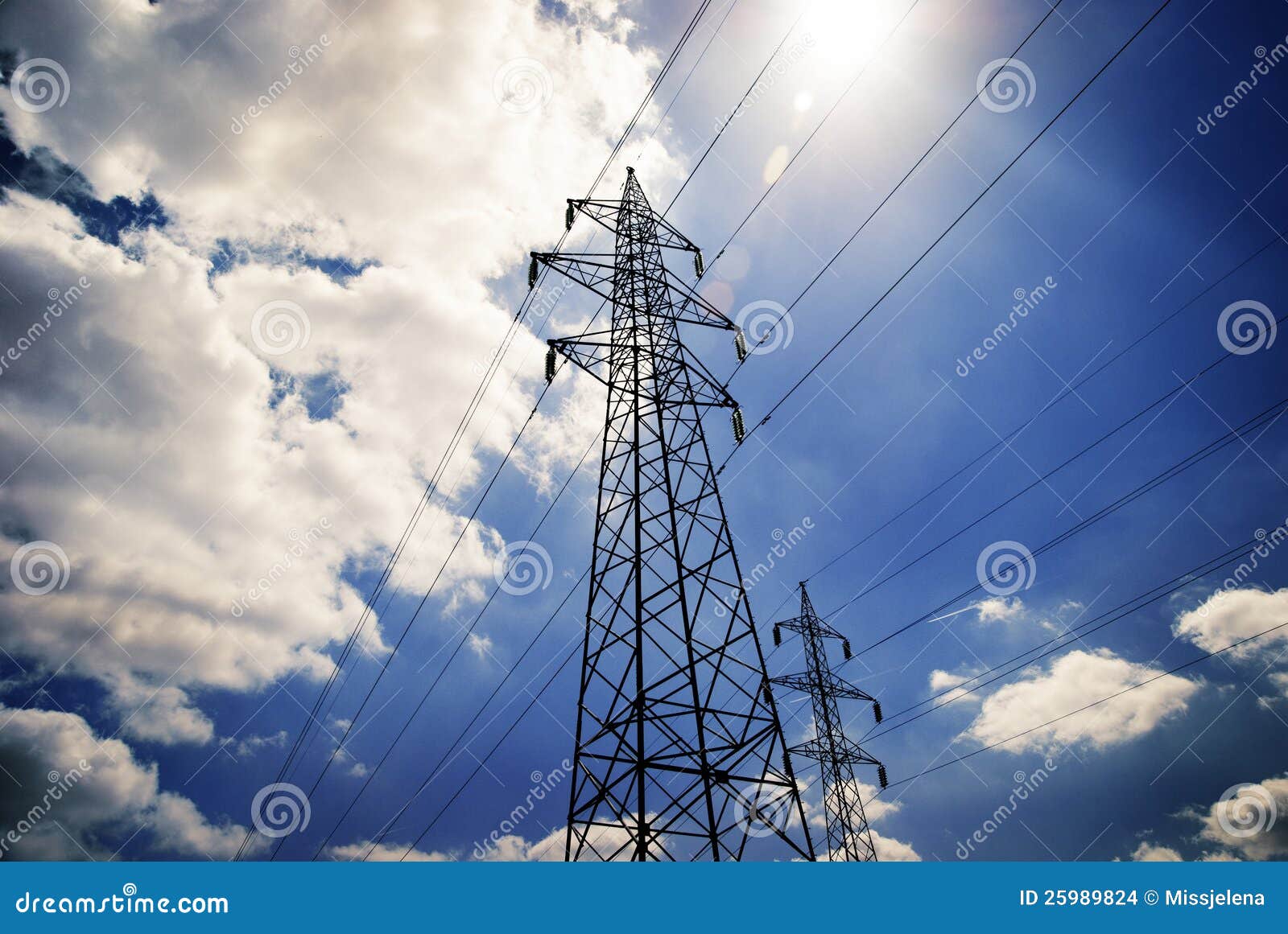 Power tower stock photo. Image of metal, construction - 25989824