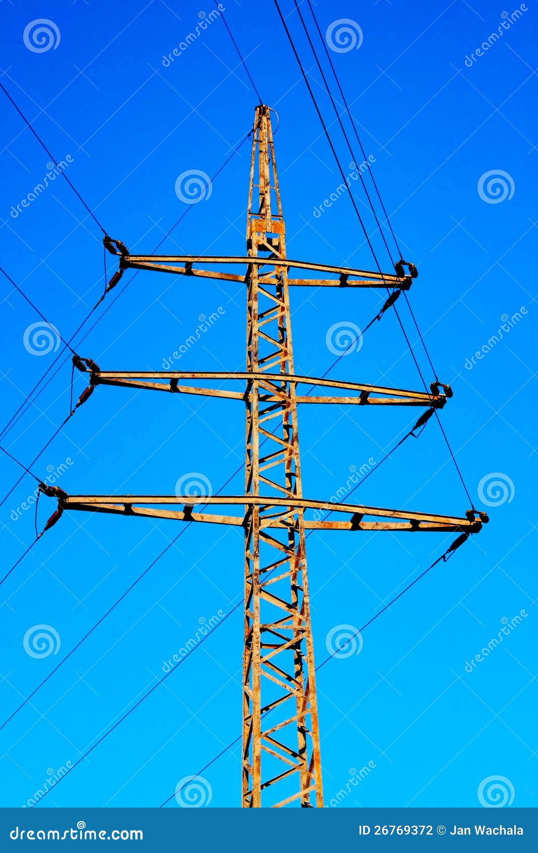 Power Tower stock photo. Image of tall, supply, blue - 26769372