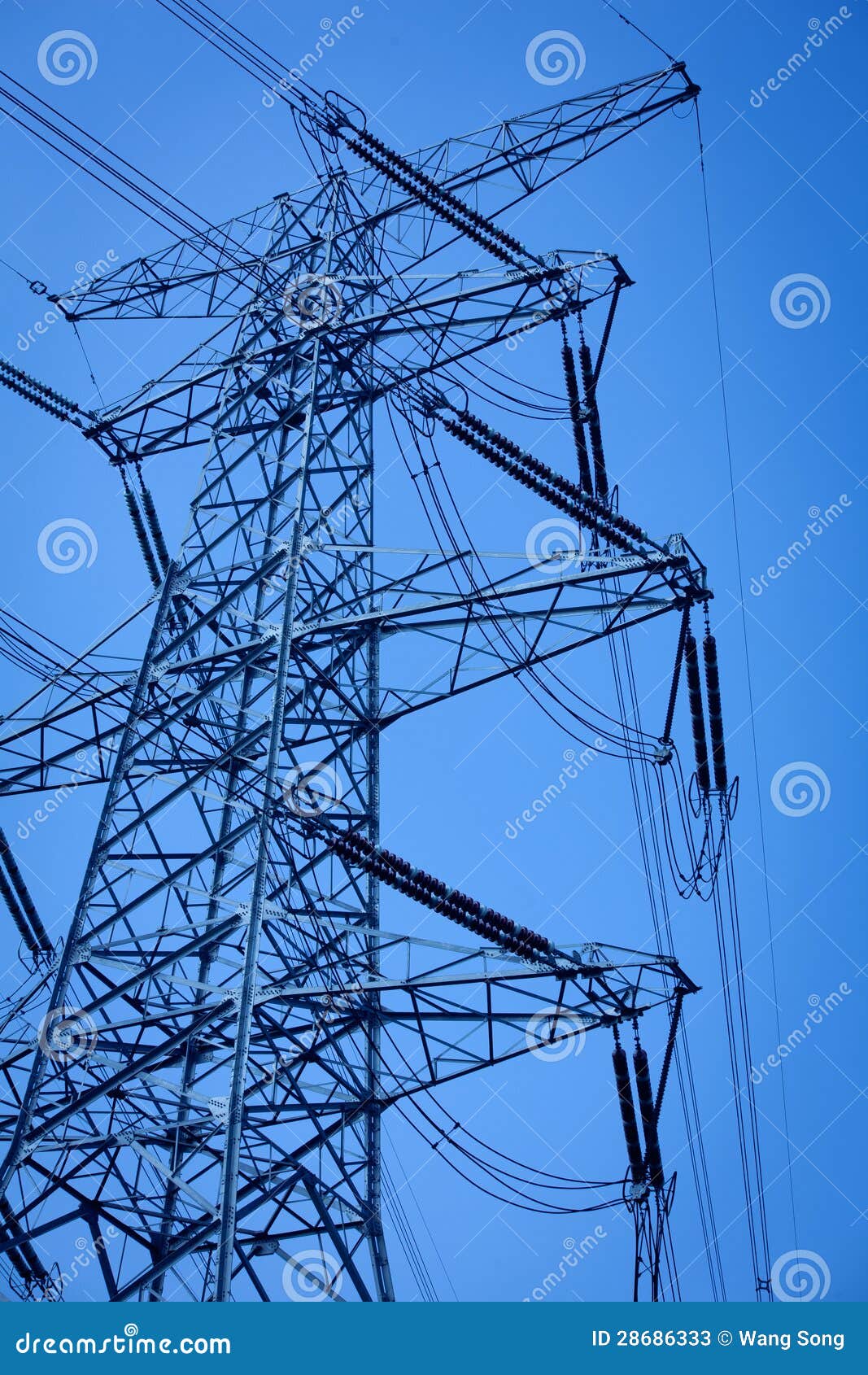 Power tower stock image. Image of blue, energetic, industrial - 28686333