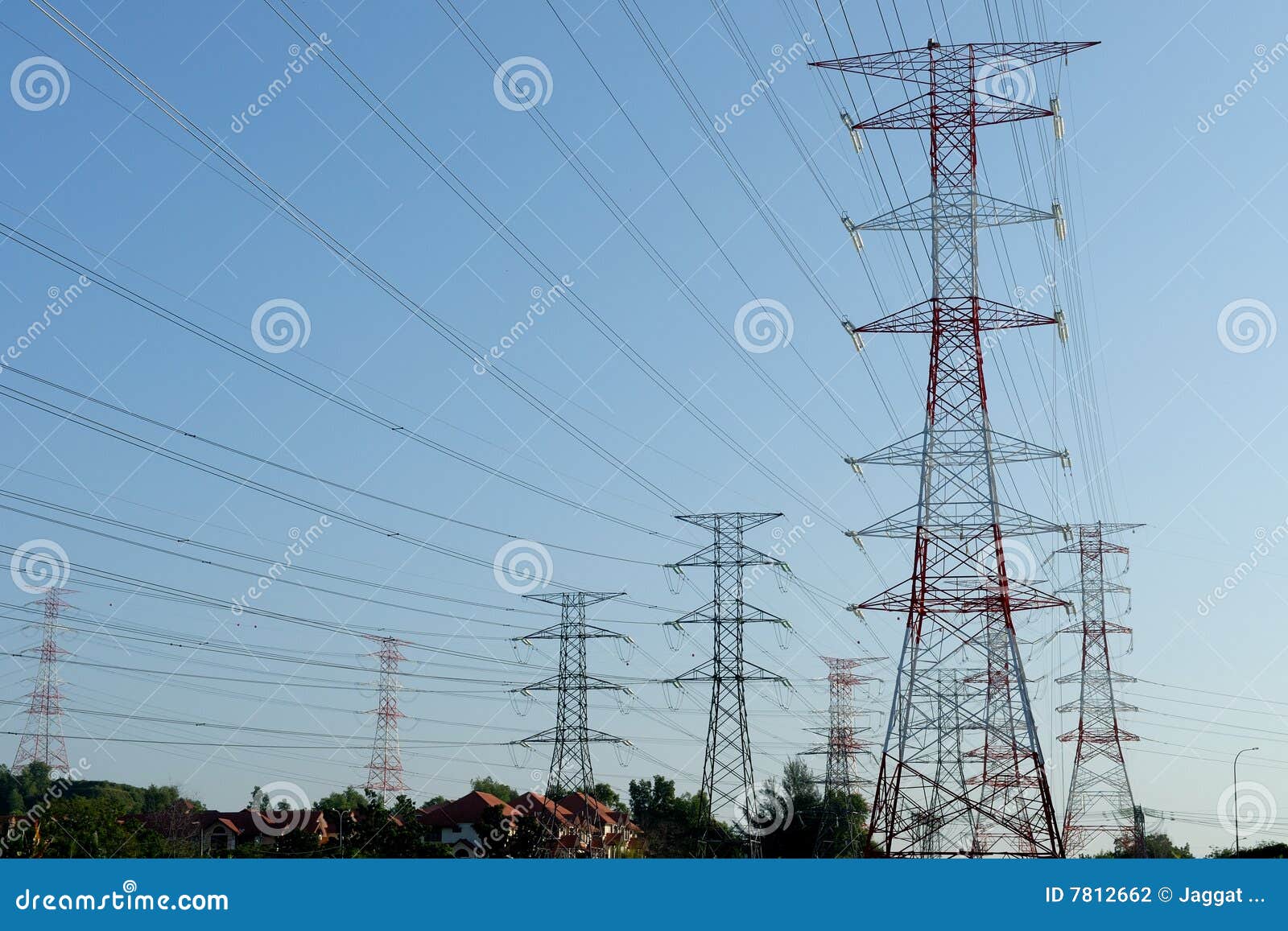 Power Tower stock photo. Image of infrastructure, industrial - 7812662
