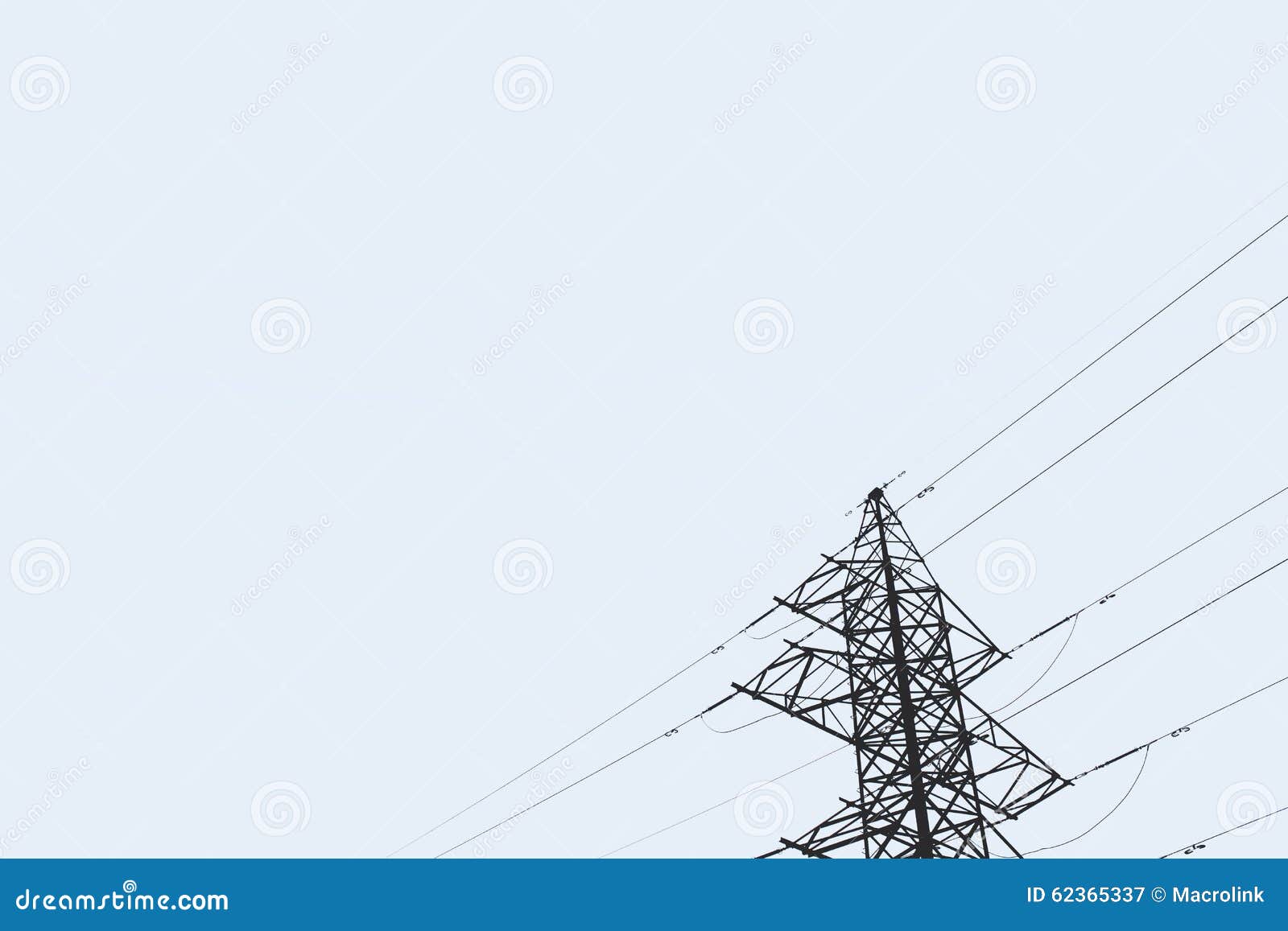 Power Tower on Light Background Stock Image - Image of electric, volt ...