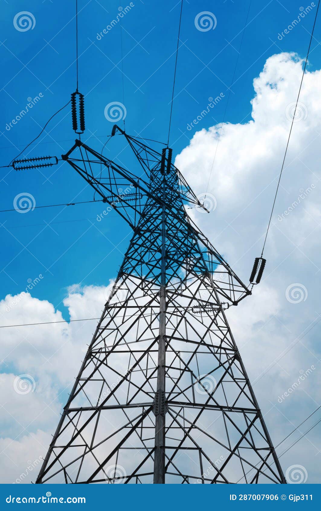 Power Tower stock photo. Image of mast, energetic, electric - 287007906