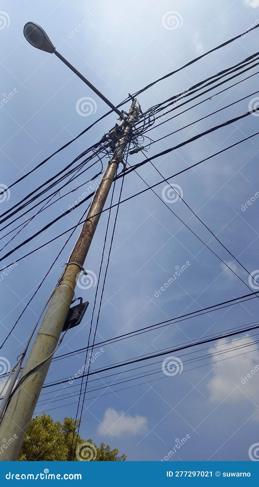 Power Tower To Connect To Your Home or Office Stock Image - Image of ...