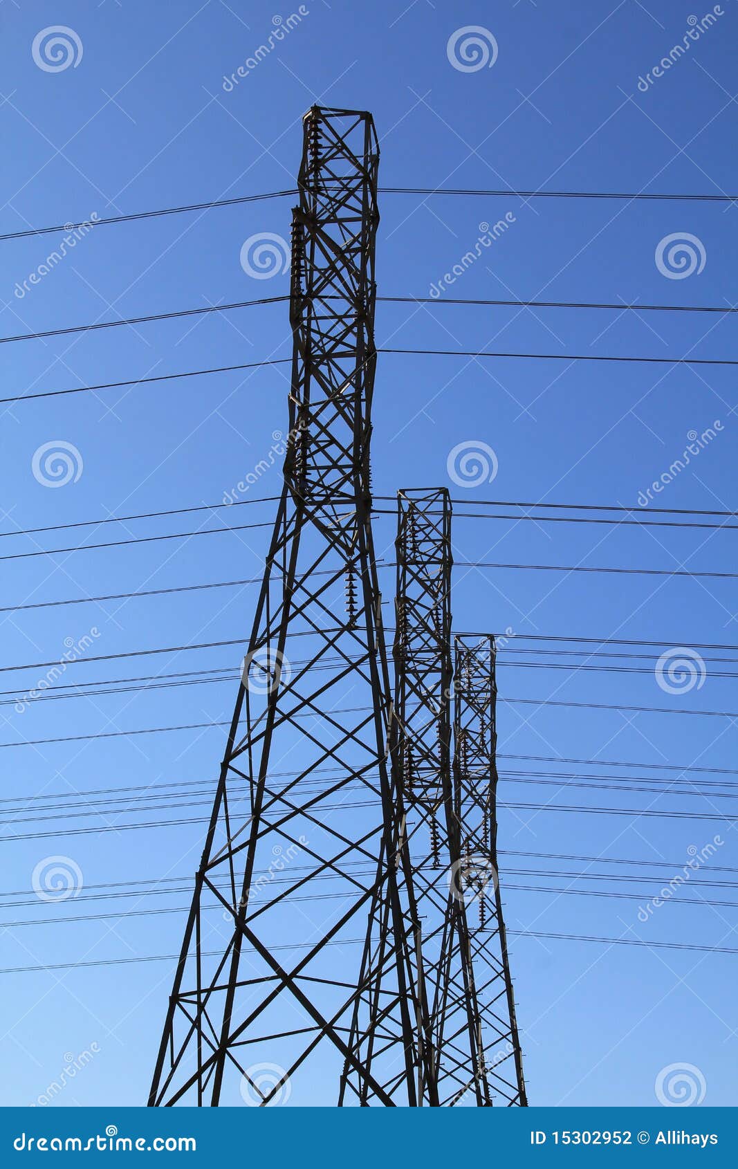 Power Towers stock photo. Image of high, voltage, power - 15302952