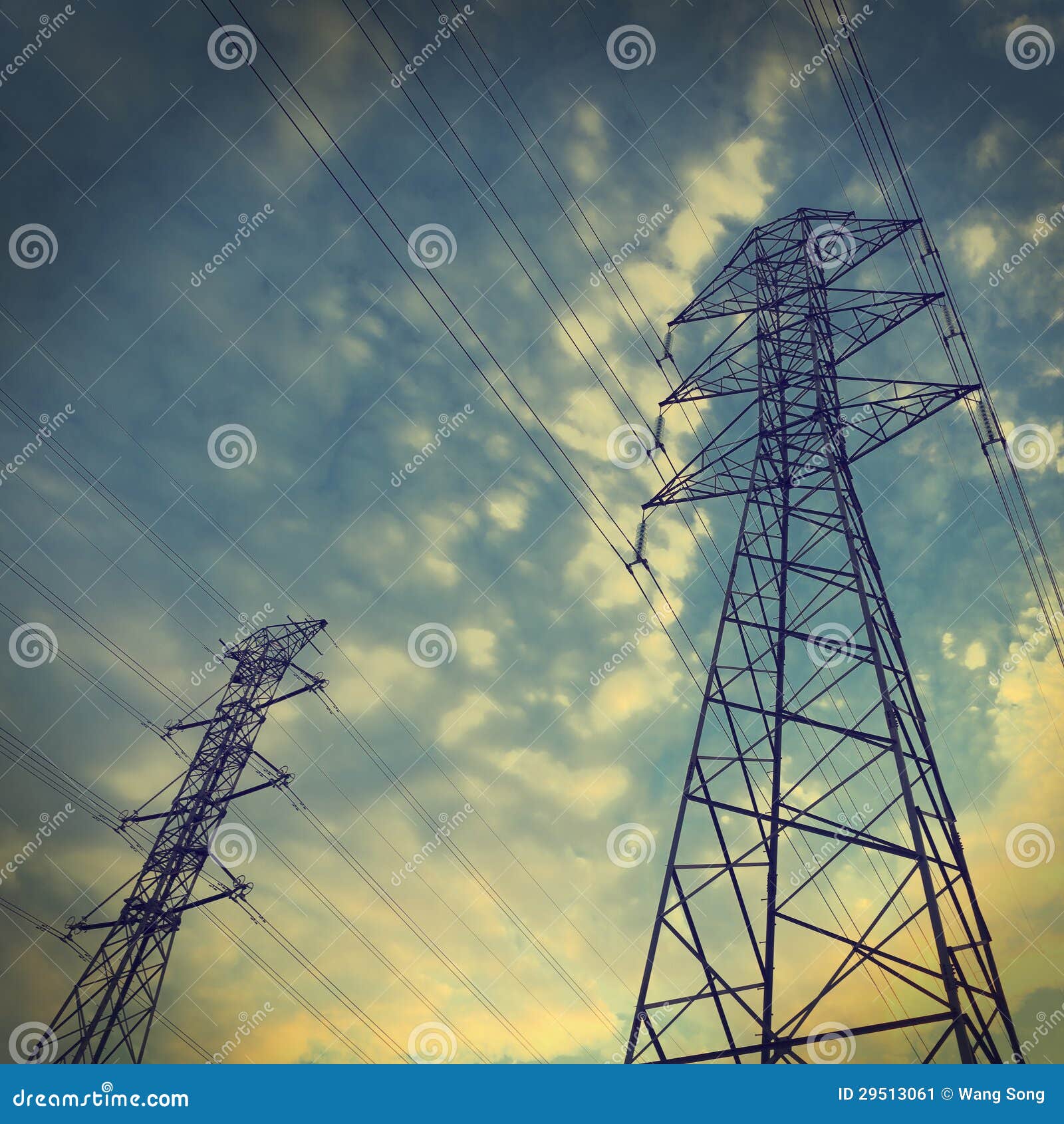 Power towers stock image. Image of power, engine, industrial - 29513061