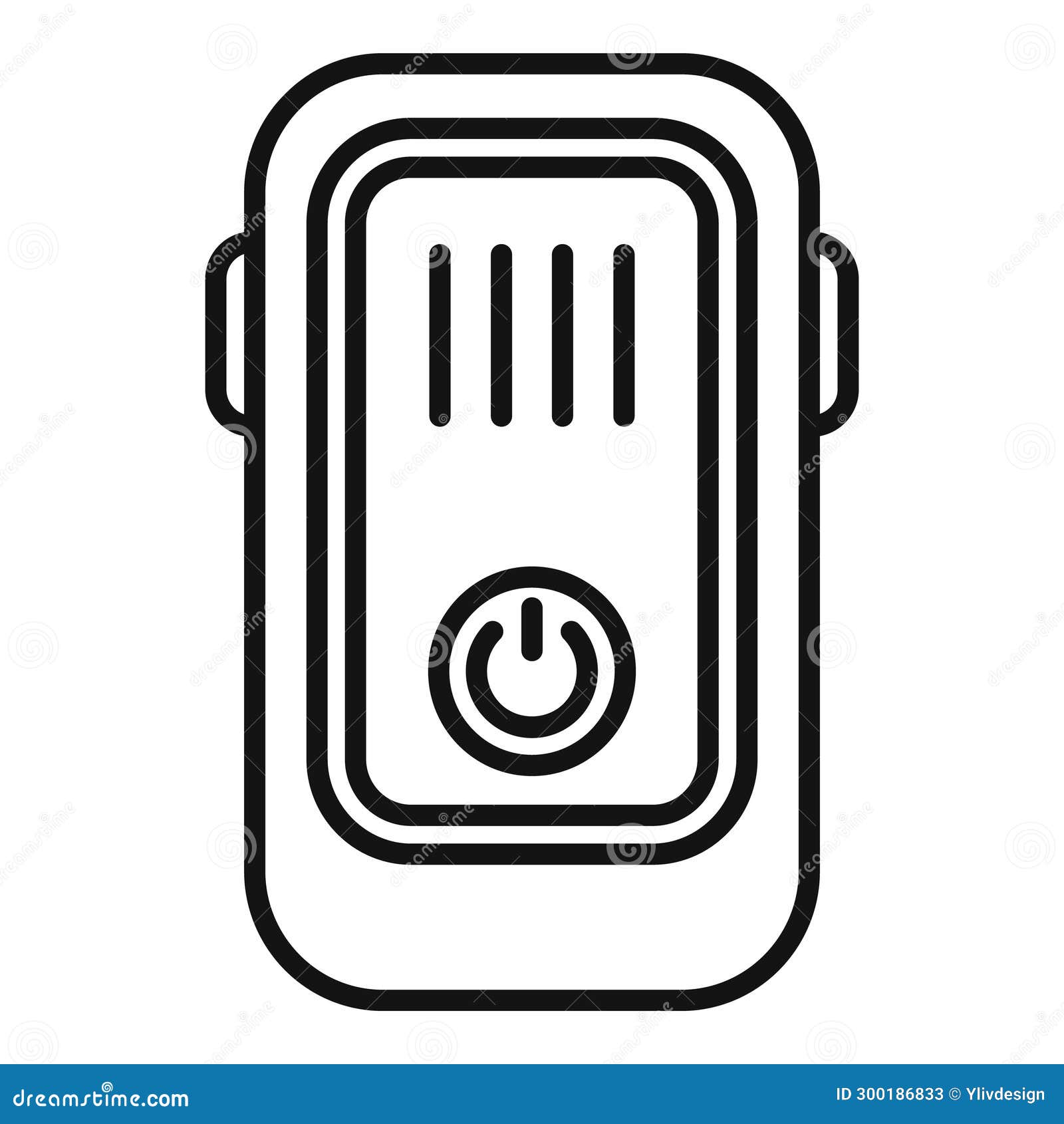 Power on Tracker Icon Outline Vector. Smart Counter Stock Illustration ...