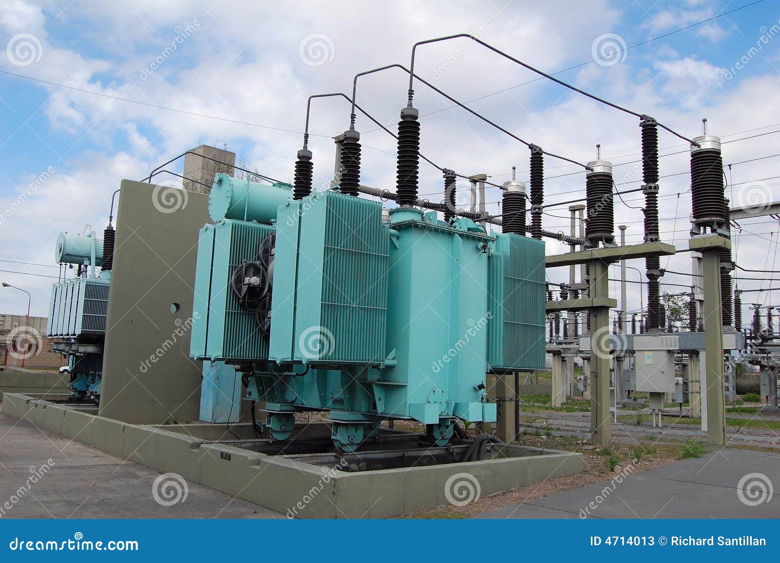 Power transformer stock image. Image of substation, distribution - 4714013