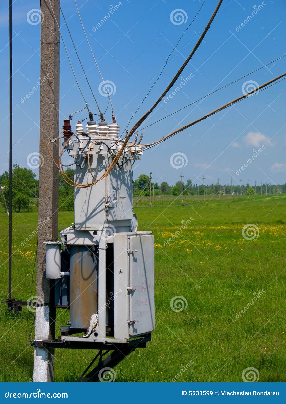 Power Transformer stock image. Image of installation, power - 5533599