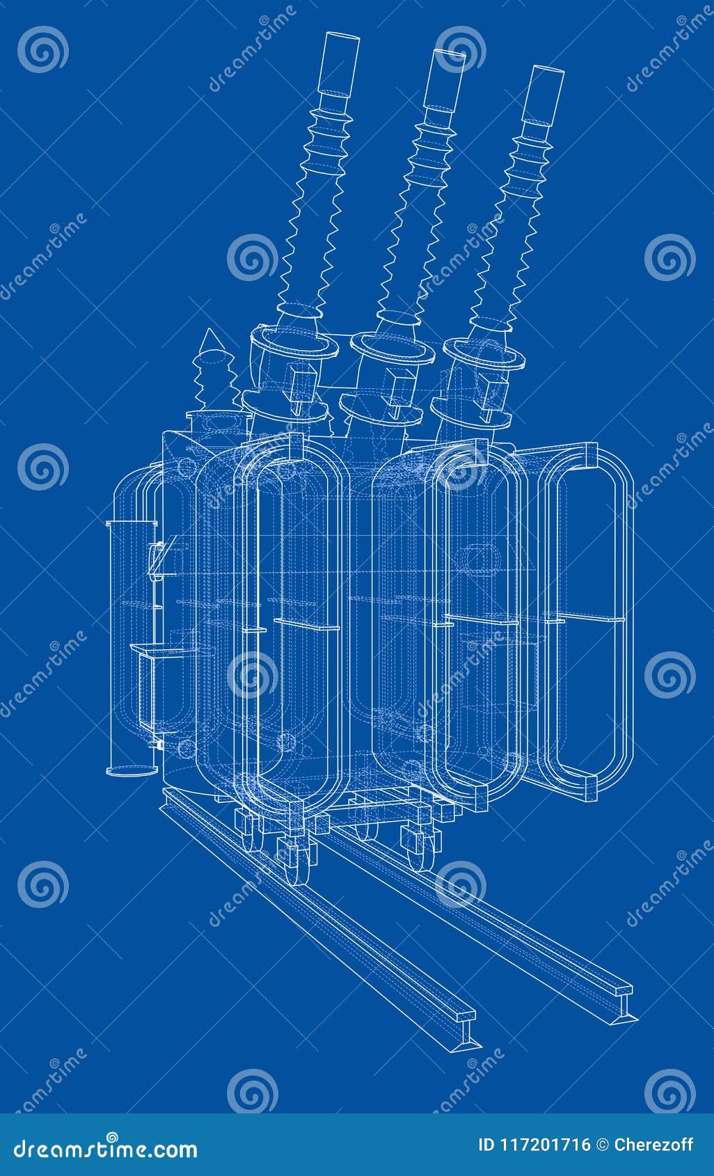 Power Transformer Concept. Vector | CartoonDealer.com #117280653