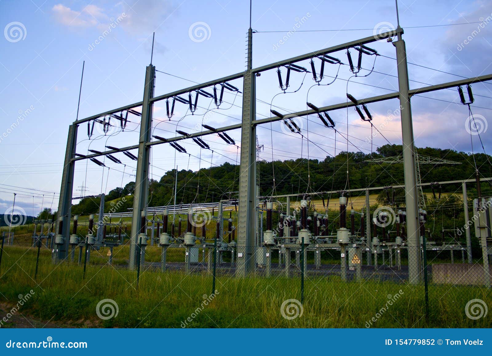 Transformer In High Voltage Substation Stock Photo | CartoonDealer.com ...