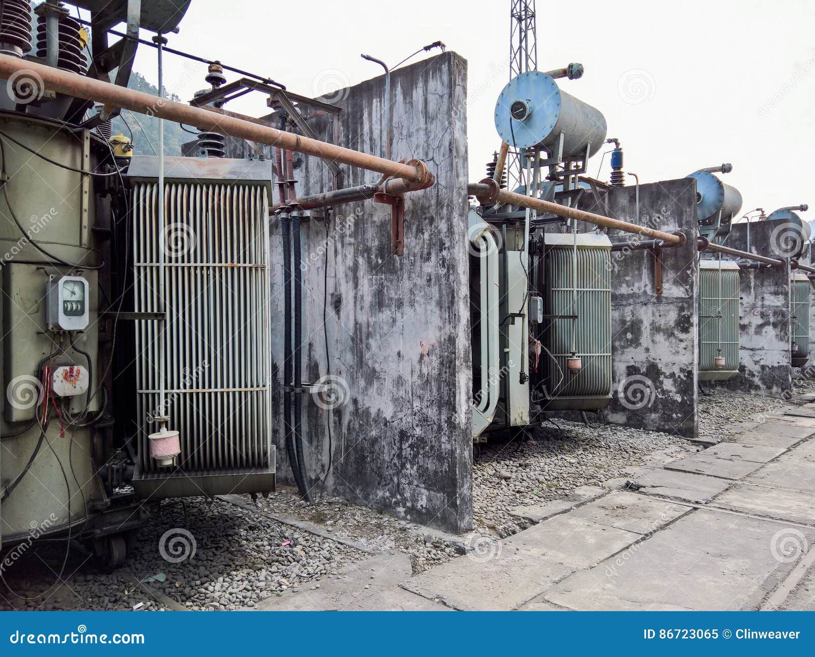 Power Transformer stock image. Image of insulator, substation - 86723065