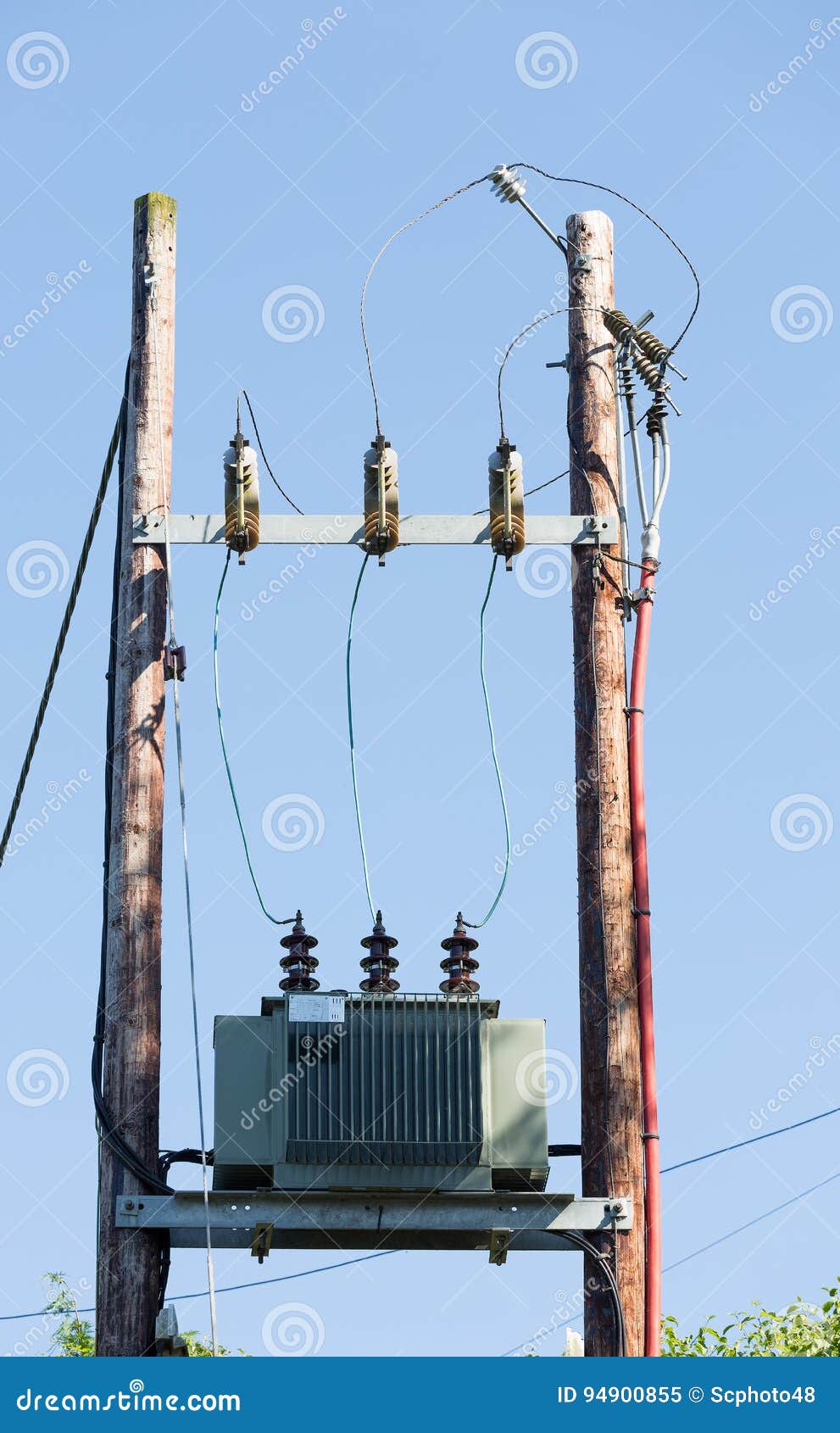 Power Transformer and Lines Stock Image - Image of transformer ...