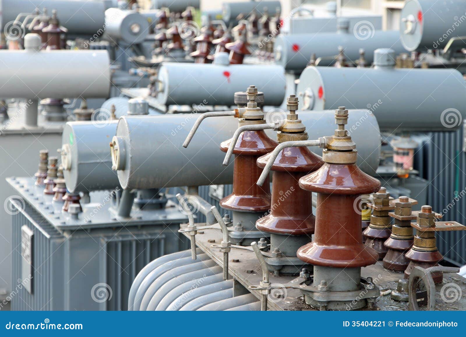 Power Transformer in a Power Plant Stock Image - Image of ...