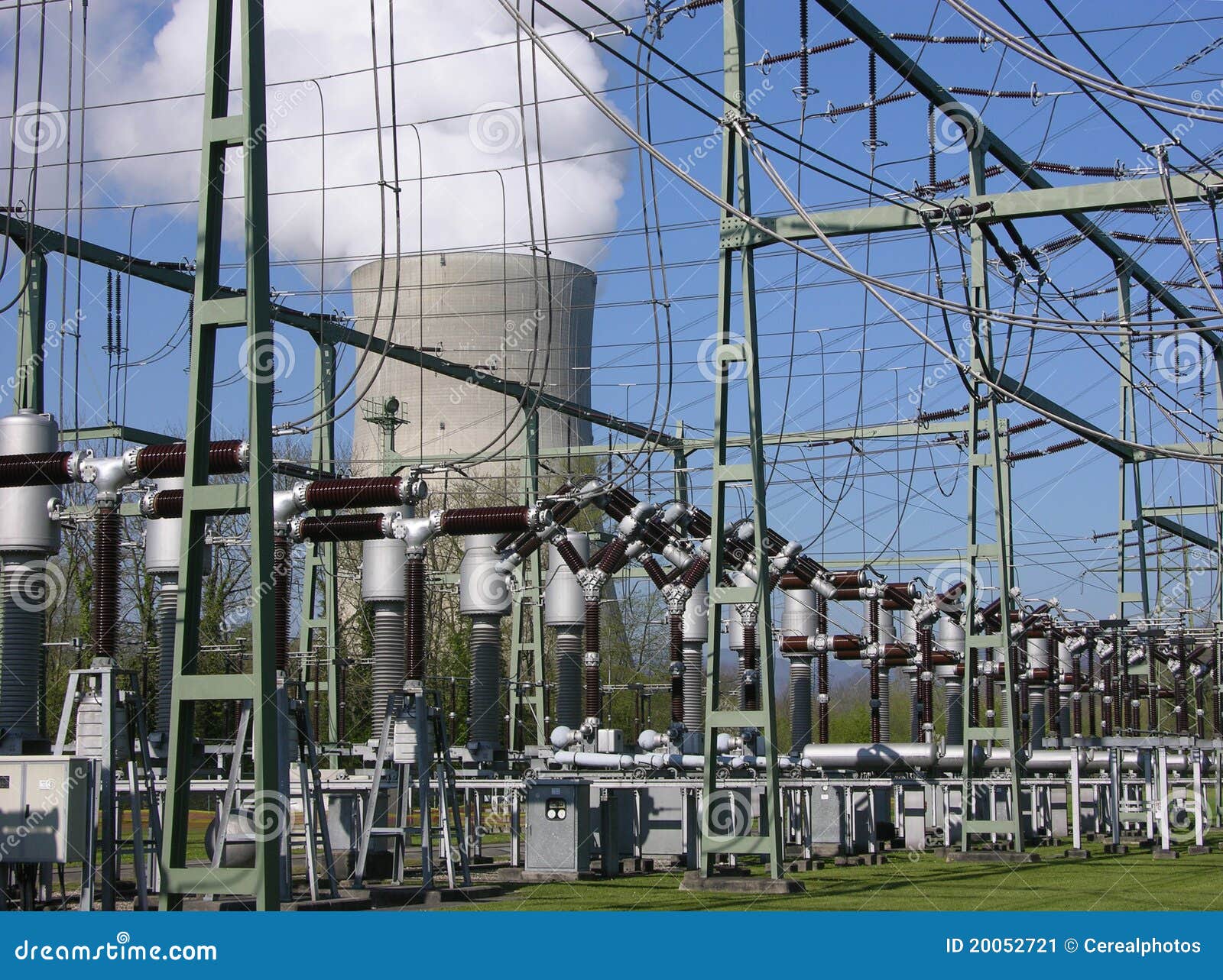 Power transmission stock image. Image of nuclear, power - 20052721