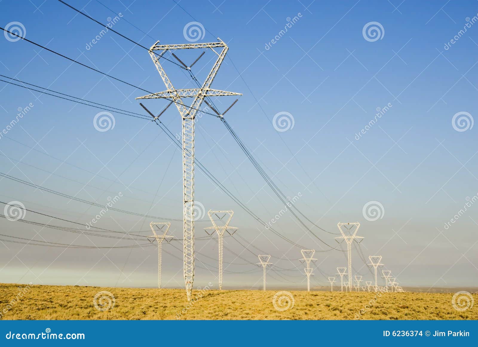 Power Transmission Lines stock photo. Image of power, wyoming - 6236374