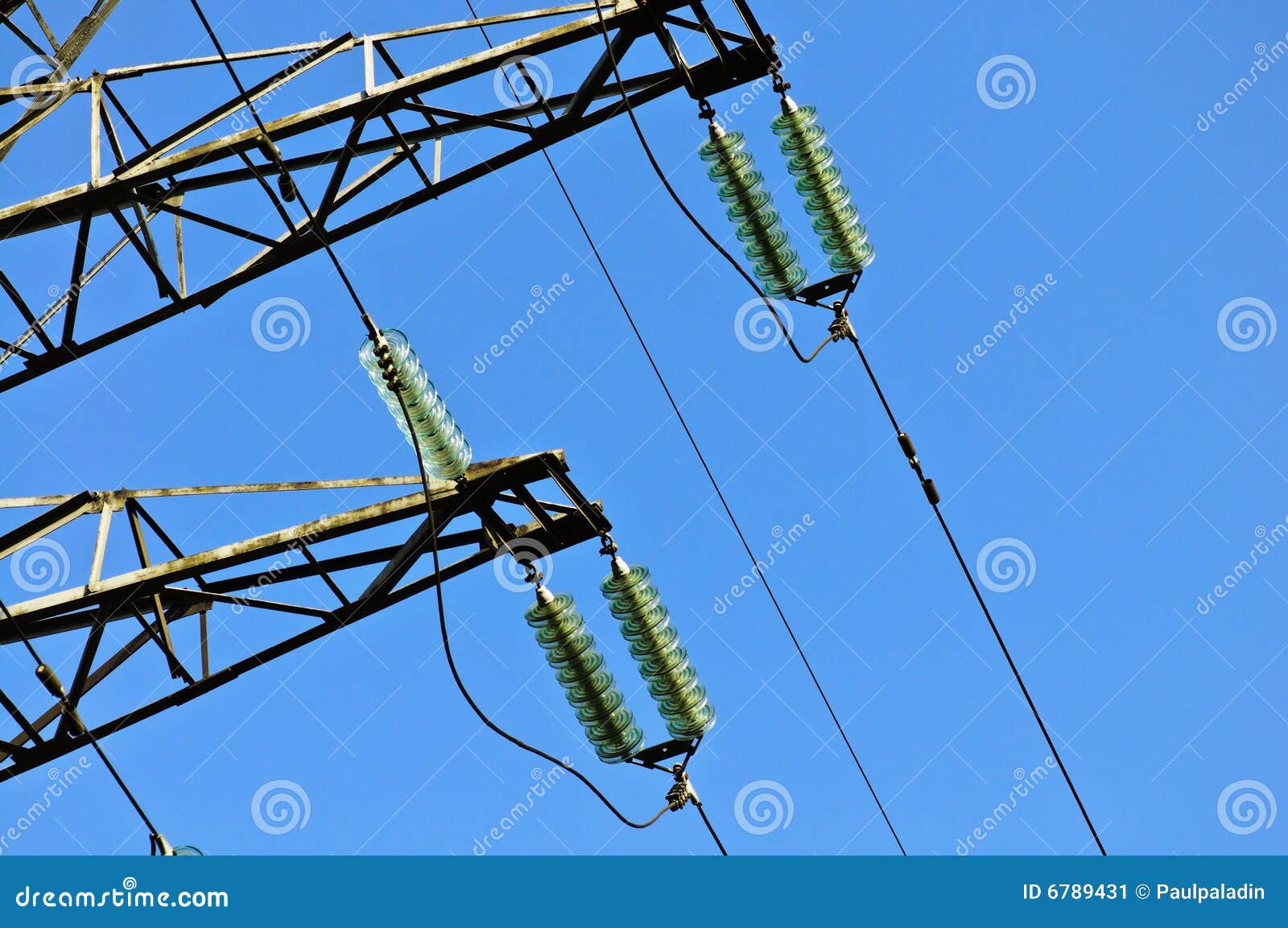 Transmission Lines Crossing The Veluwemeer Lake Supported By Large ...