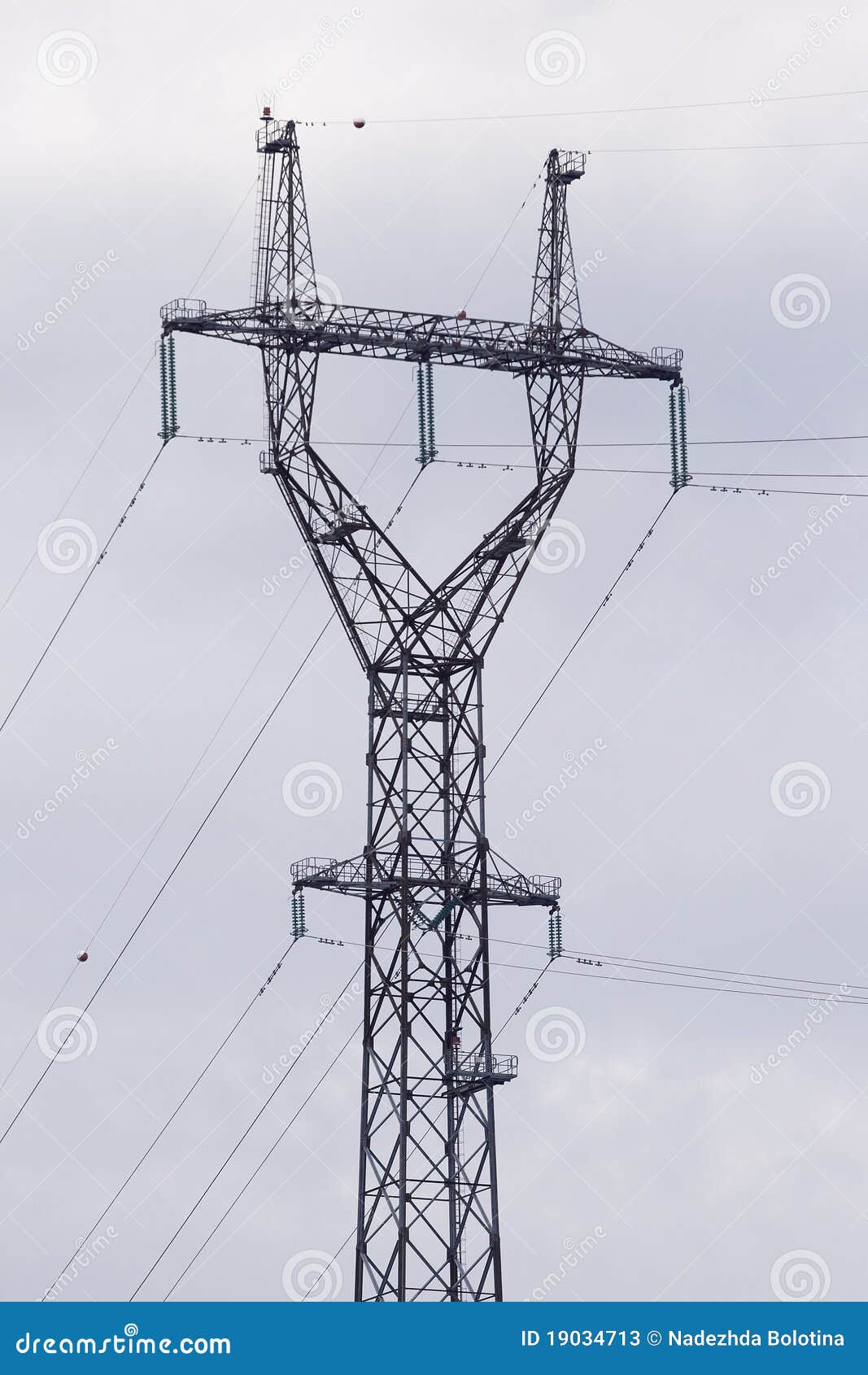 Power transmission pole stock image. Image of energies - 19034713