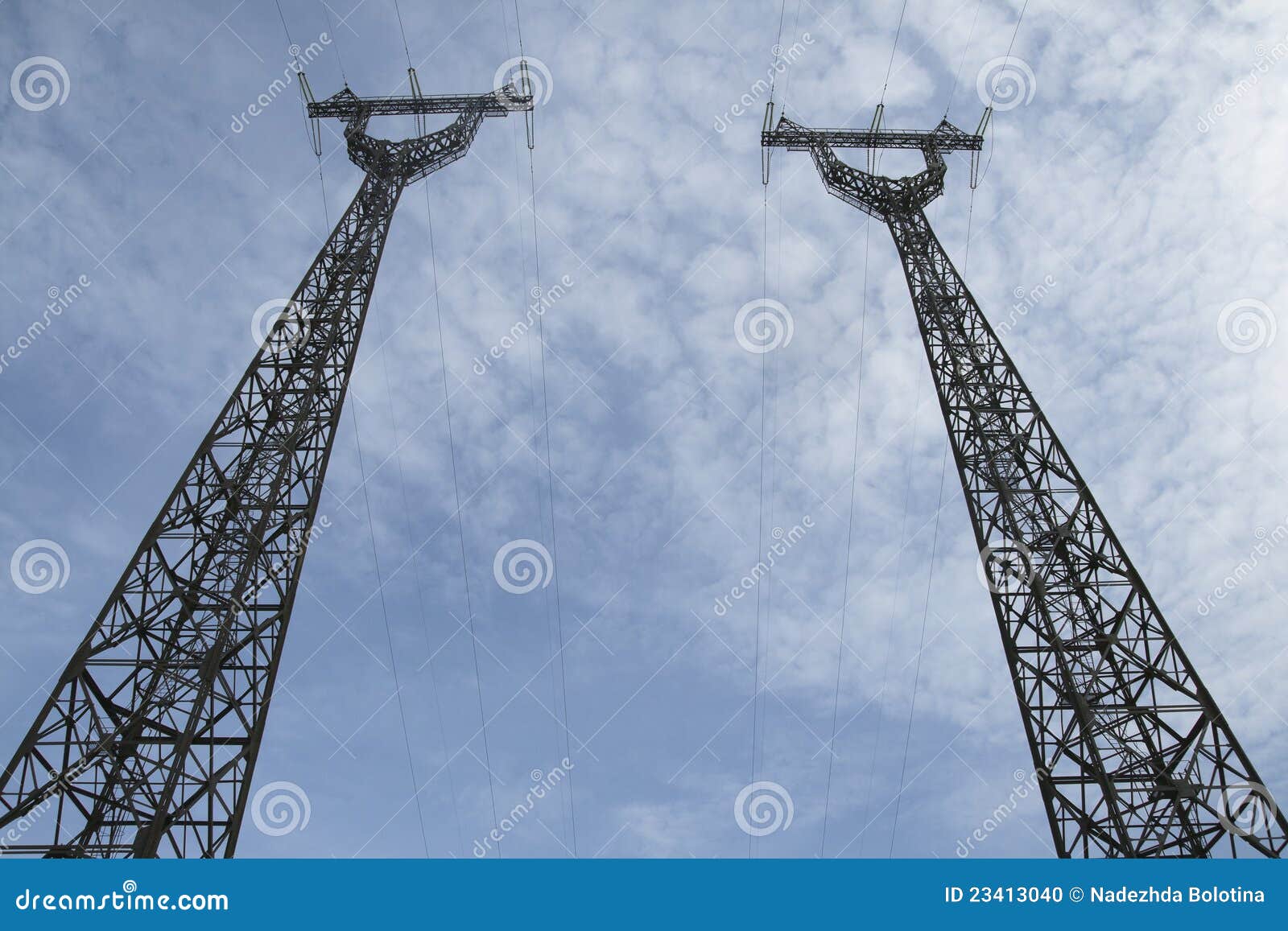 Power transmission pole stock photo. Image of generation - 23413040