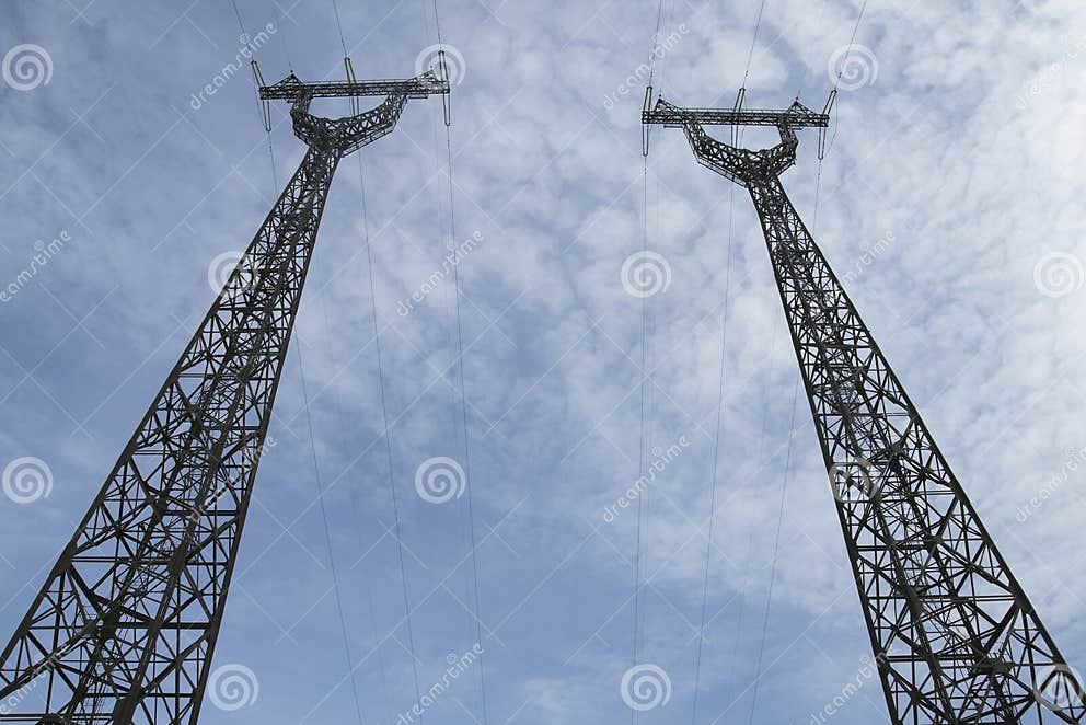 Power transmission pole stock photo. Image of generation - 23413040