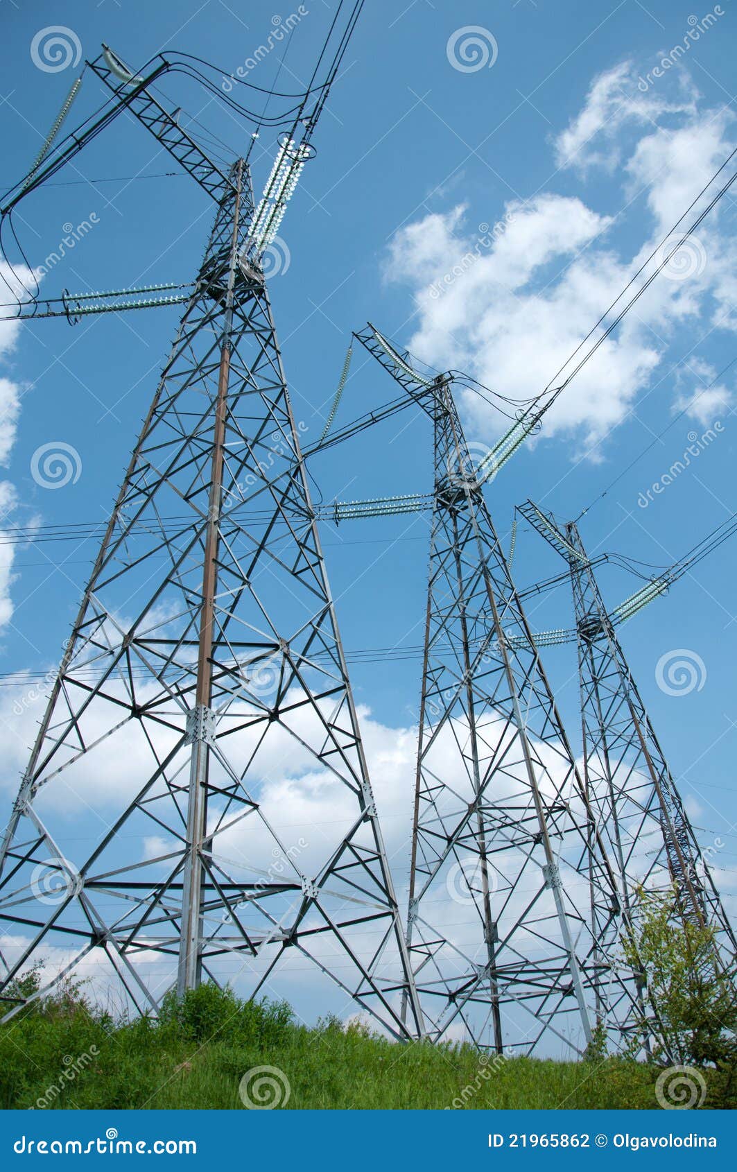 Power transmission poles stock photo. Image of iron, line - 21965862