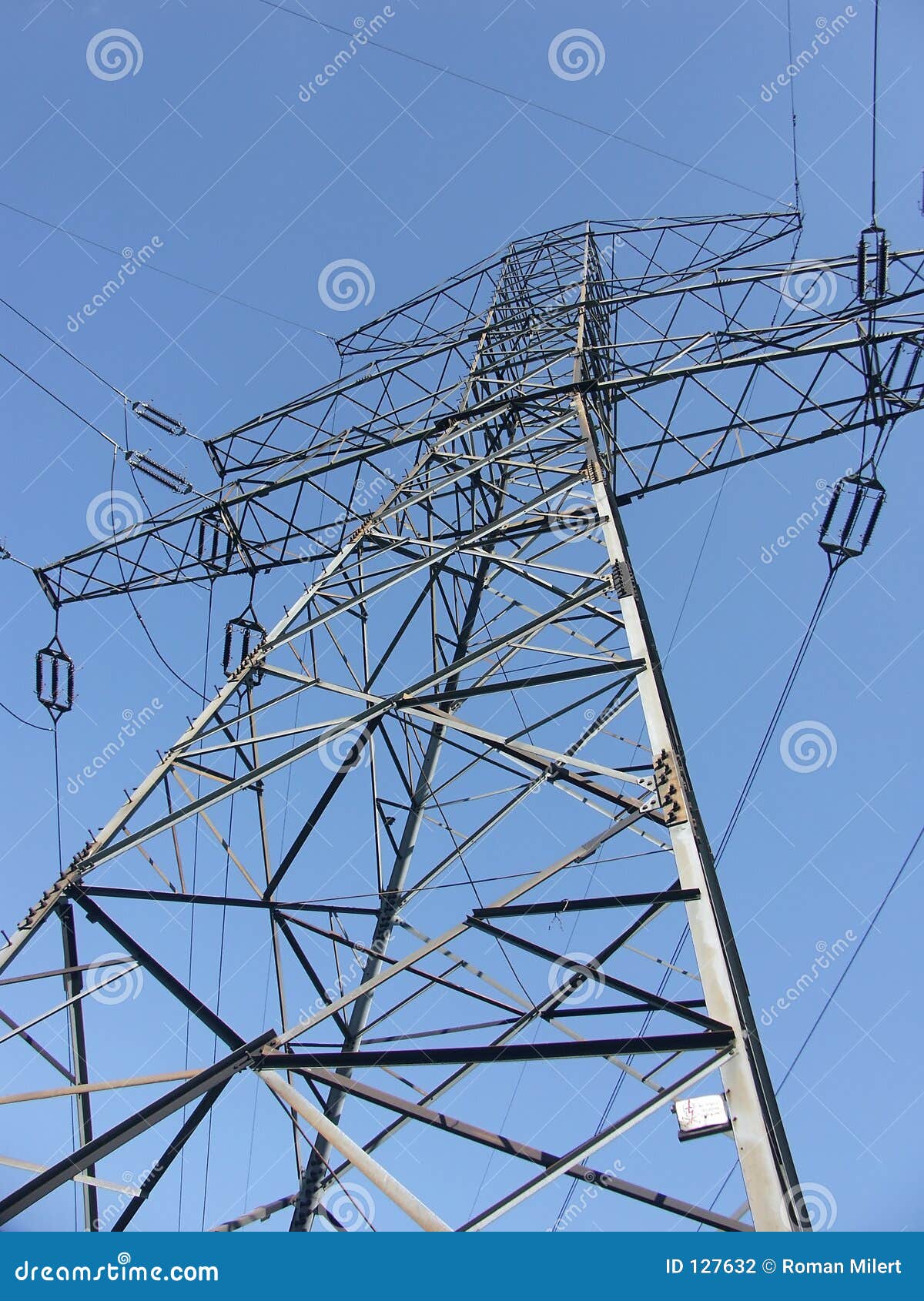Power transmission pylon stock photo. Image of transit - 127632