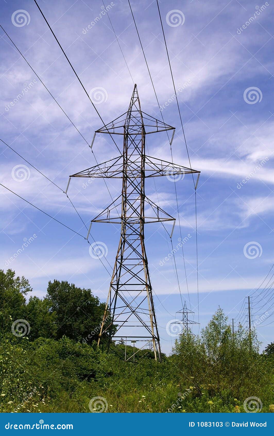 Power Transmission Tower stock image. Image of energy - 1083103