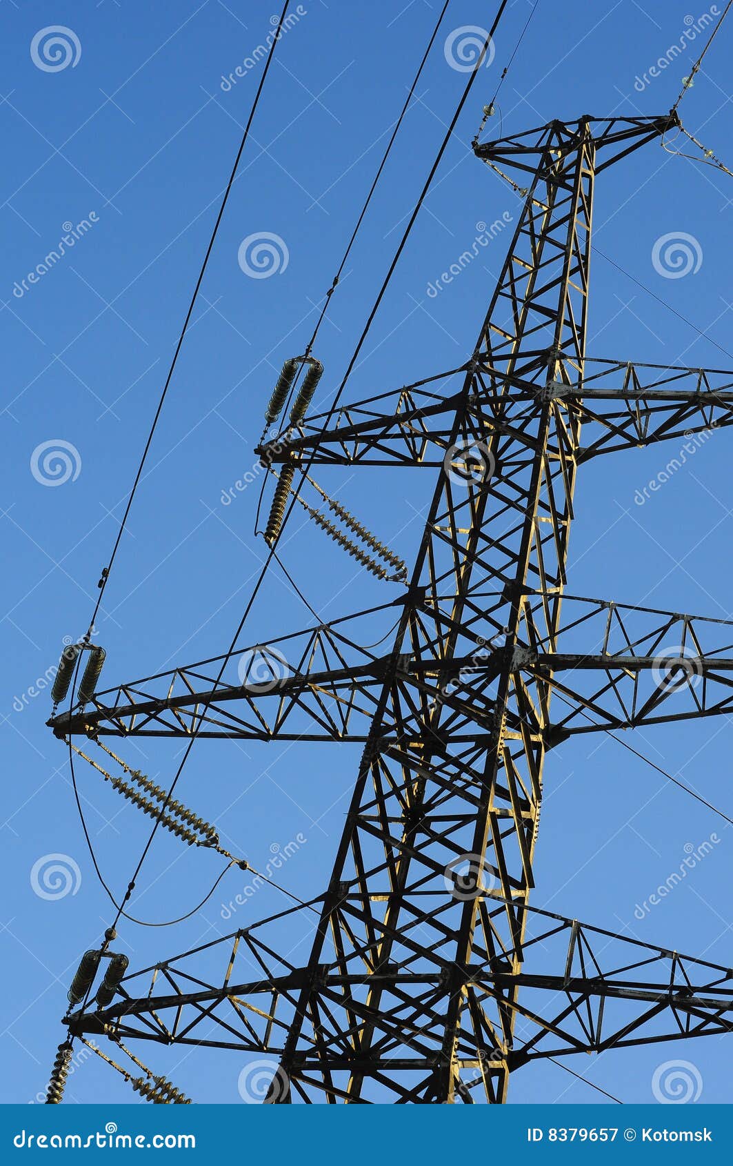 Power transmission tower stock image. Image of corner - 8379657