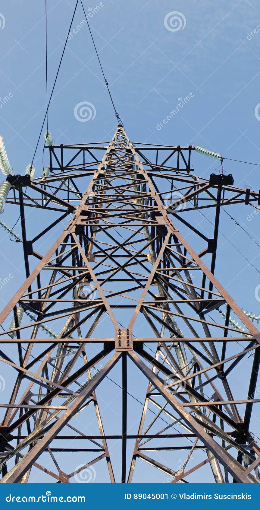 Power transmission tower stock image. Image of latvia - 89045001
