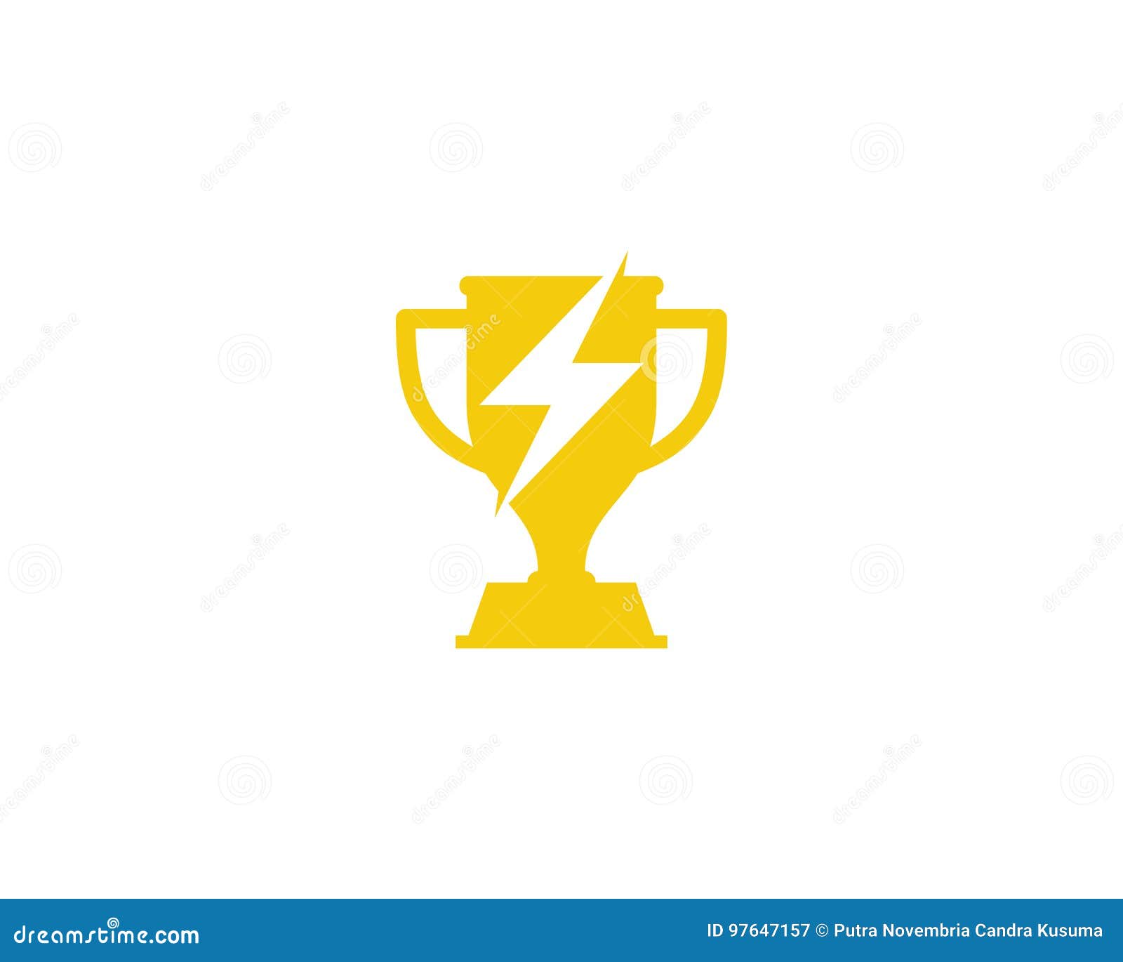Power Trophy Icon Logo Design Element Stock Vector - Illustration of ...
