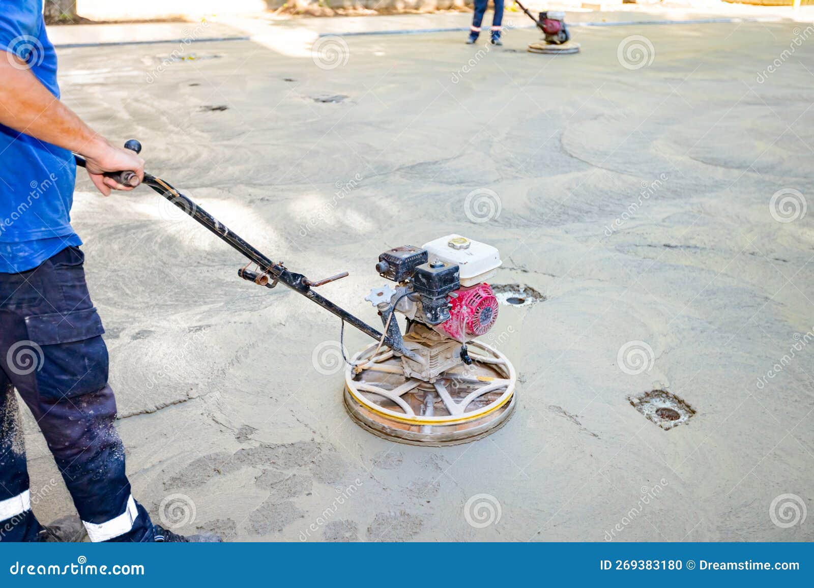 Power Trowel with Engine, Machine for Finishing, Leveling Concrete ...