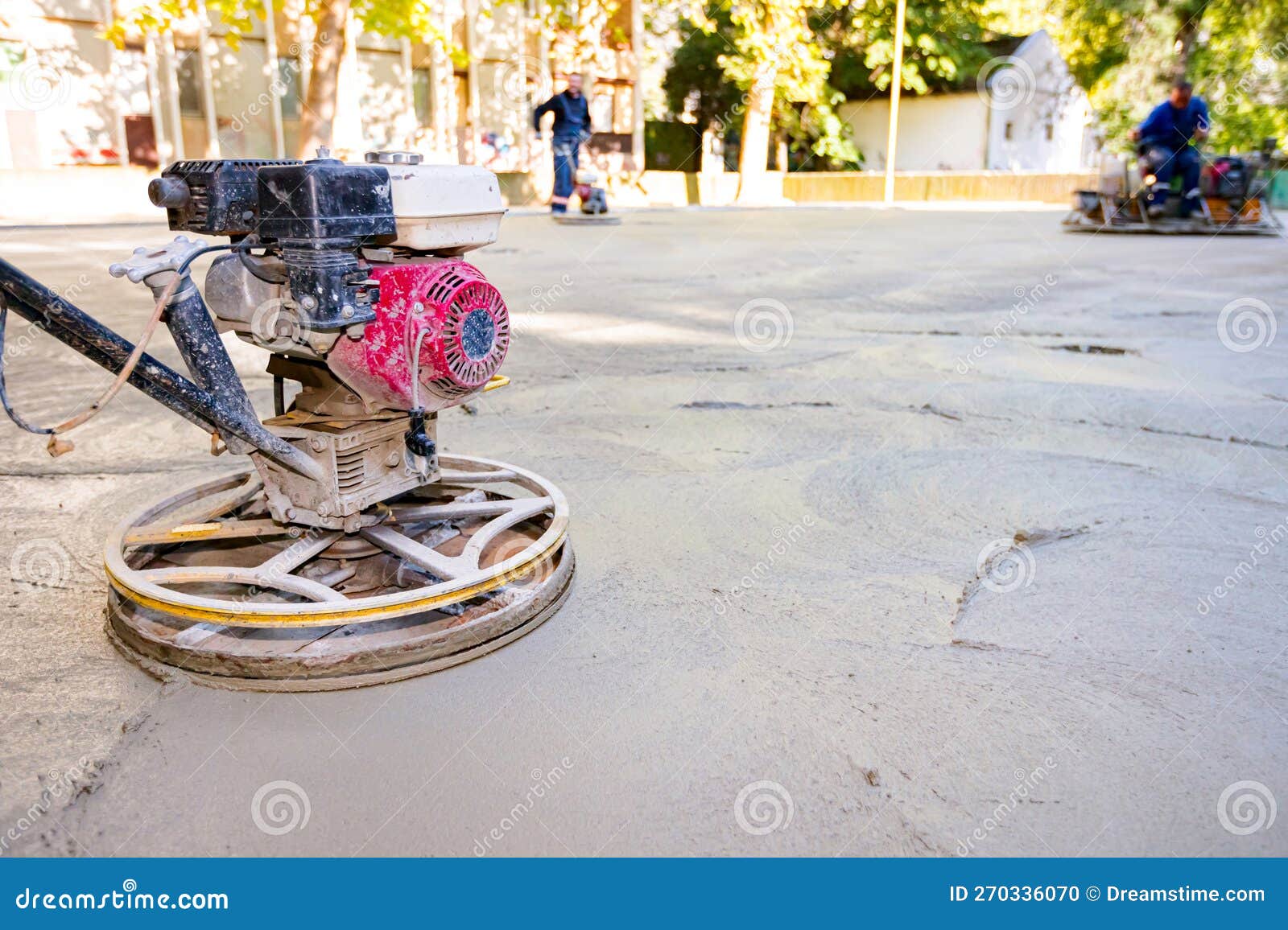 Power Trowel with Engine, Machine for Finishing, Leveling Concrete ...