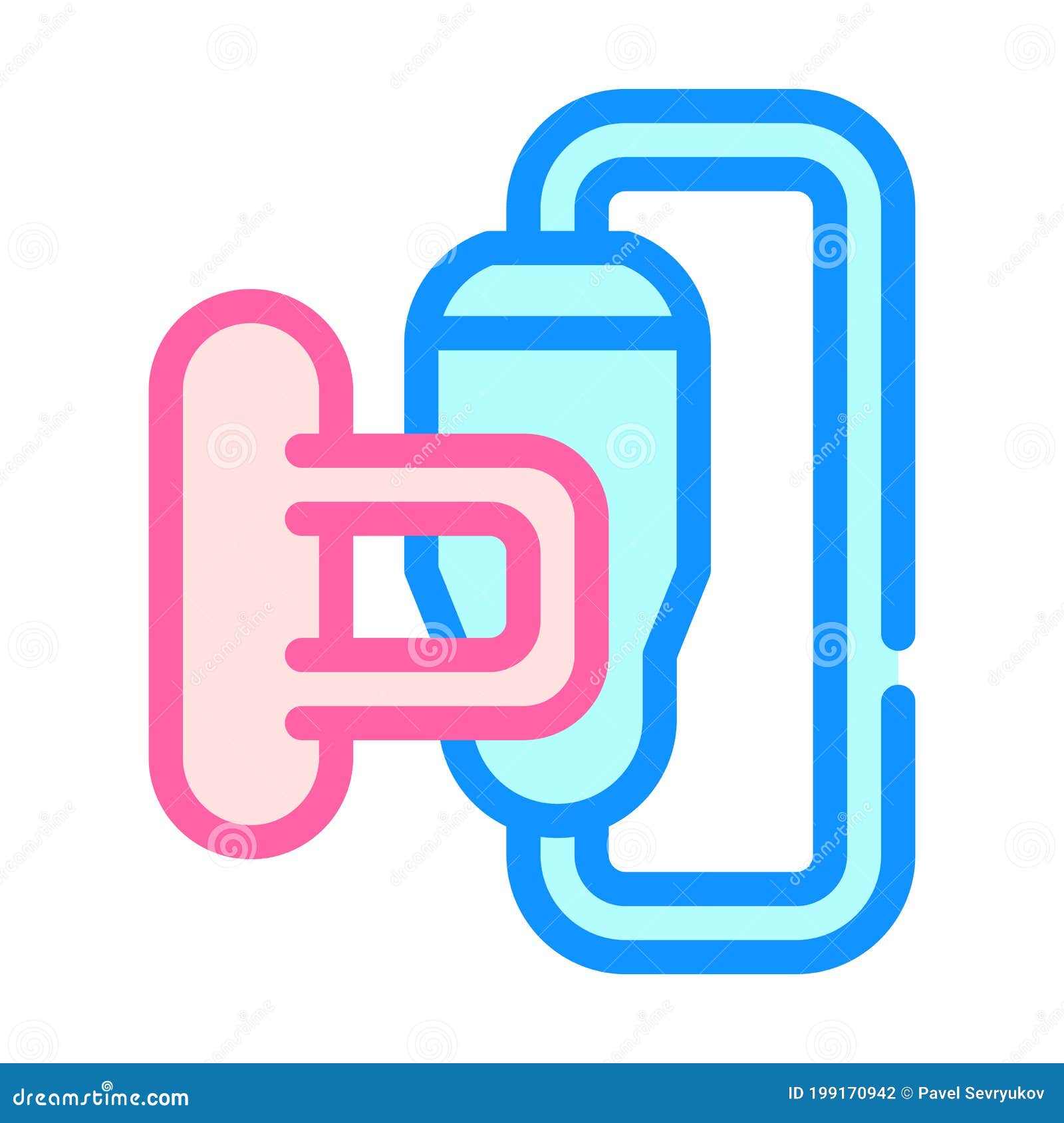 Power Unit Color Icon Vector Flat Illustration Stock Vector ...