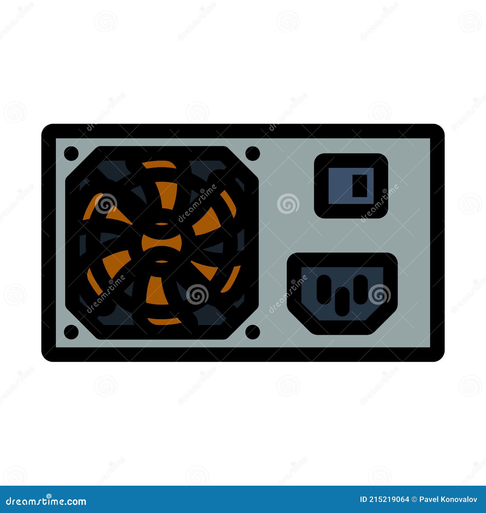 Power Unit Icon stock vector. Illustration of concept - 215219064