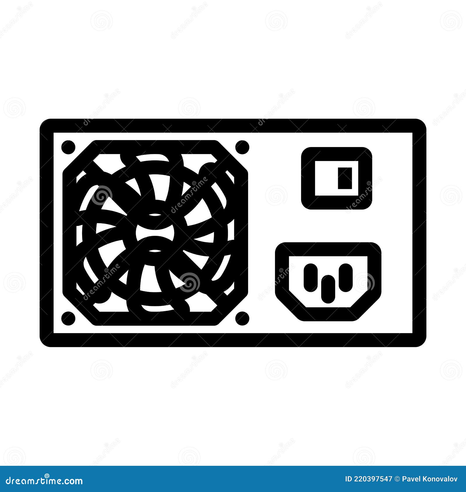 Power Unit Icon stock vector. Illustration of electric - 220397547