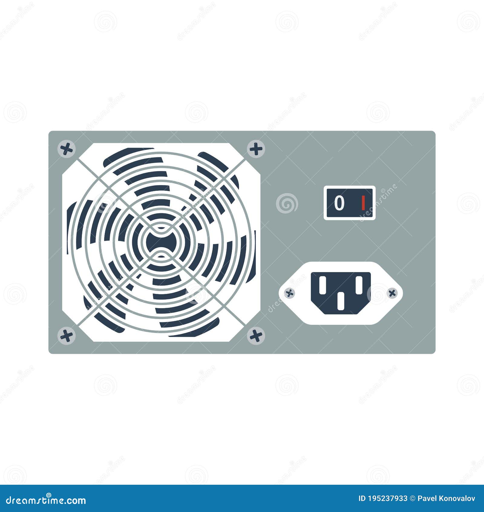 Power Unit Icon stock vector. Illustration of equipment - 195237933