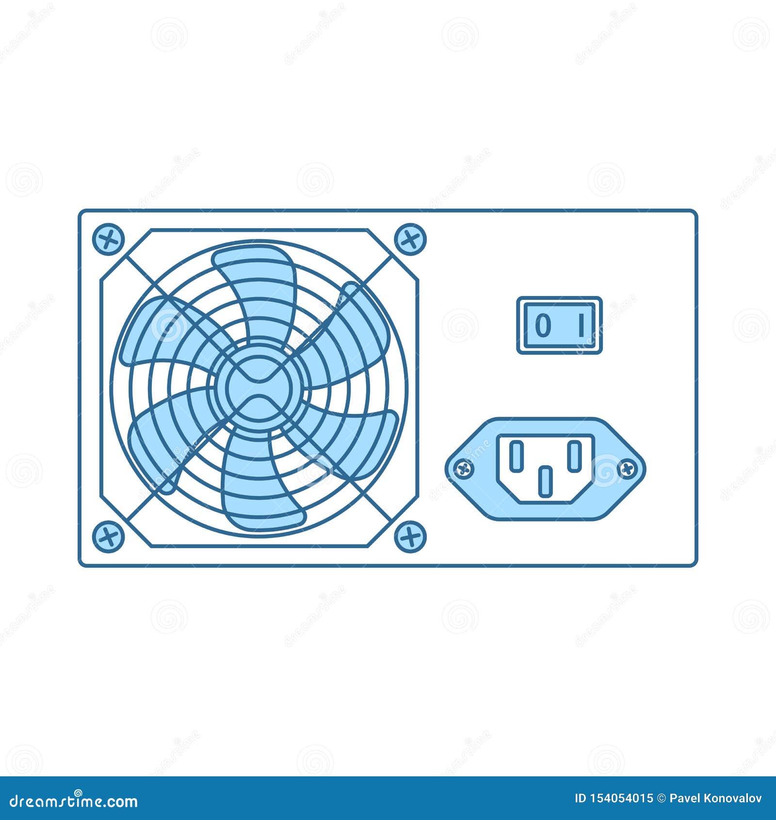 Power Unit Icon stock vector. Illustration of graphic - 154054015