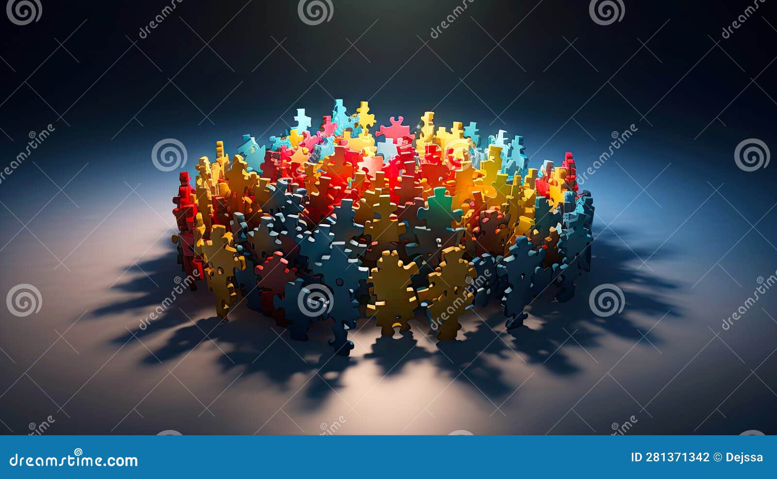 The Power of Unity and Cooperation. the Pieces of the Puzzle Come ...