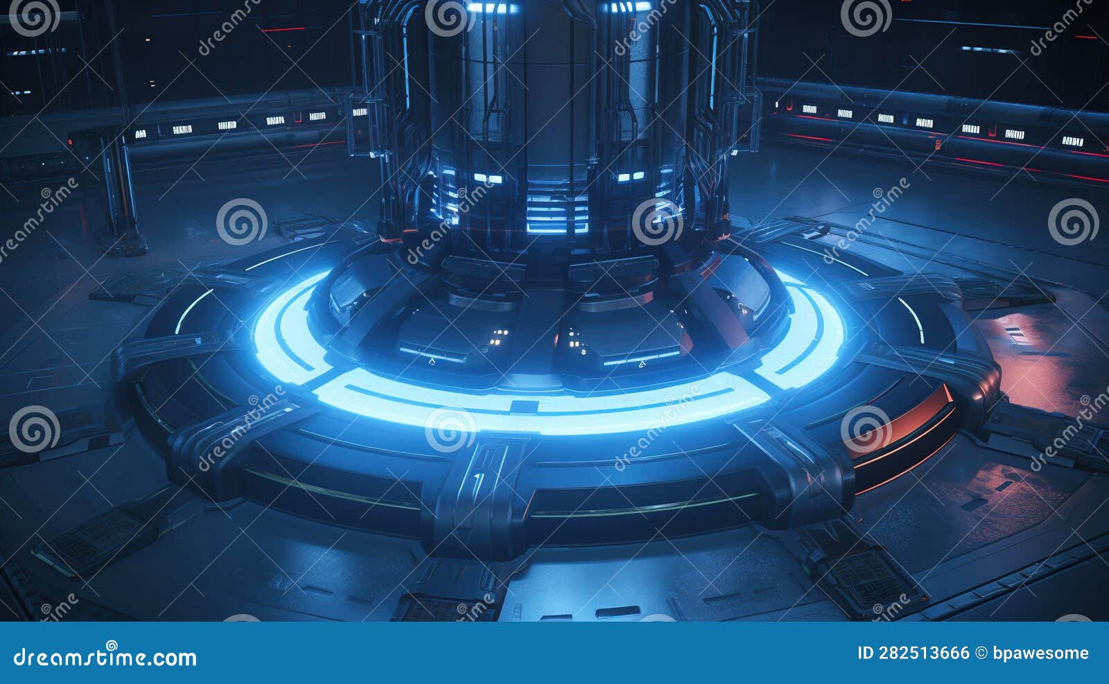 Power Unleashed: Dynamic Blue Glow of an Operating Nuclear Reactor Core ...