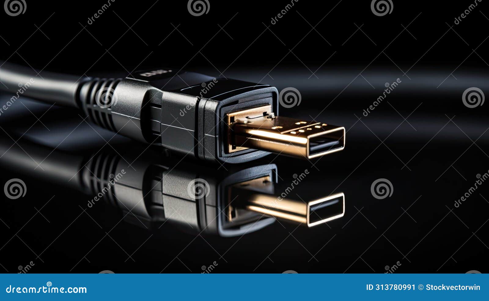 Power usb cable stock illustration. Illustration of cable - 313780991