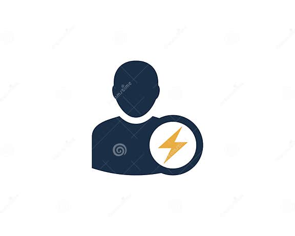 Power User Icon Logo Design Element Stock Vector - Illustration of logo ...