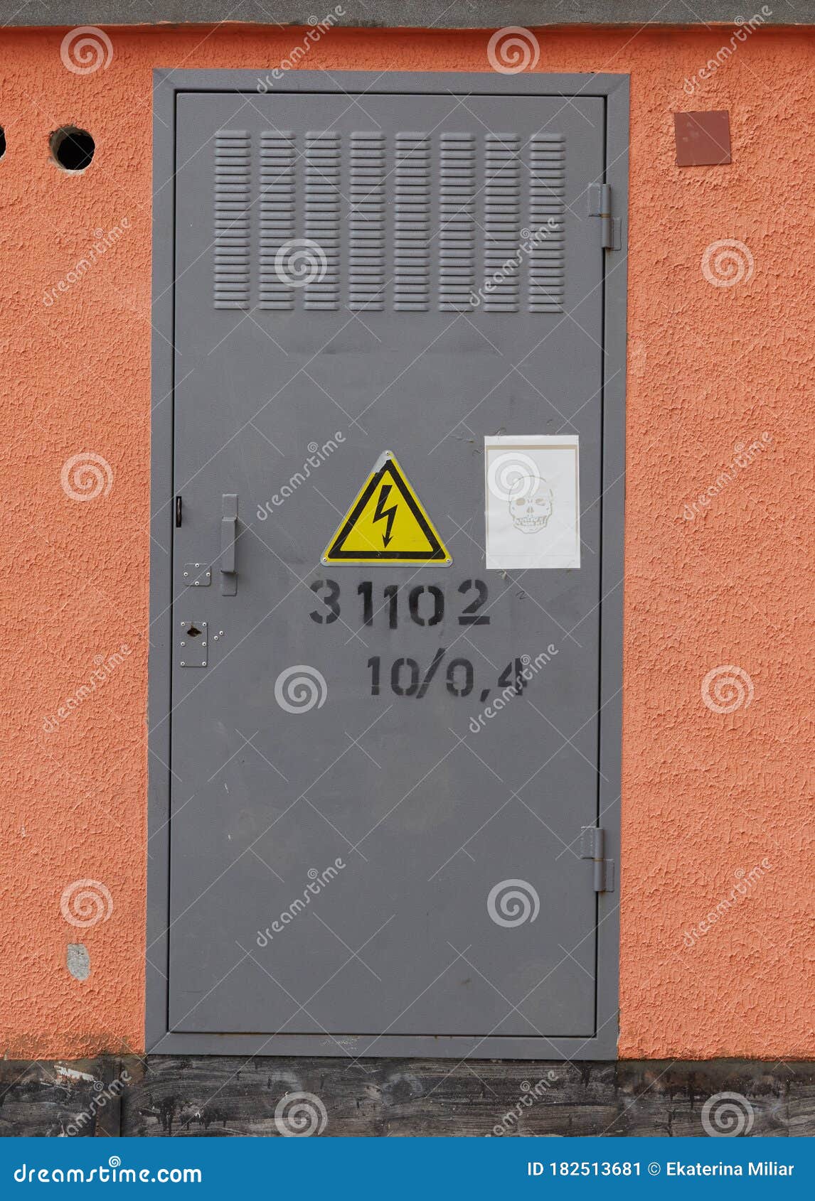 Power Utility Box on a Power Transformer in Substation Switchyard Stock ...