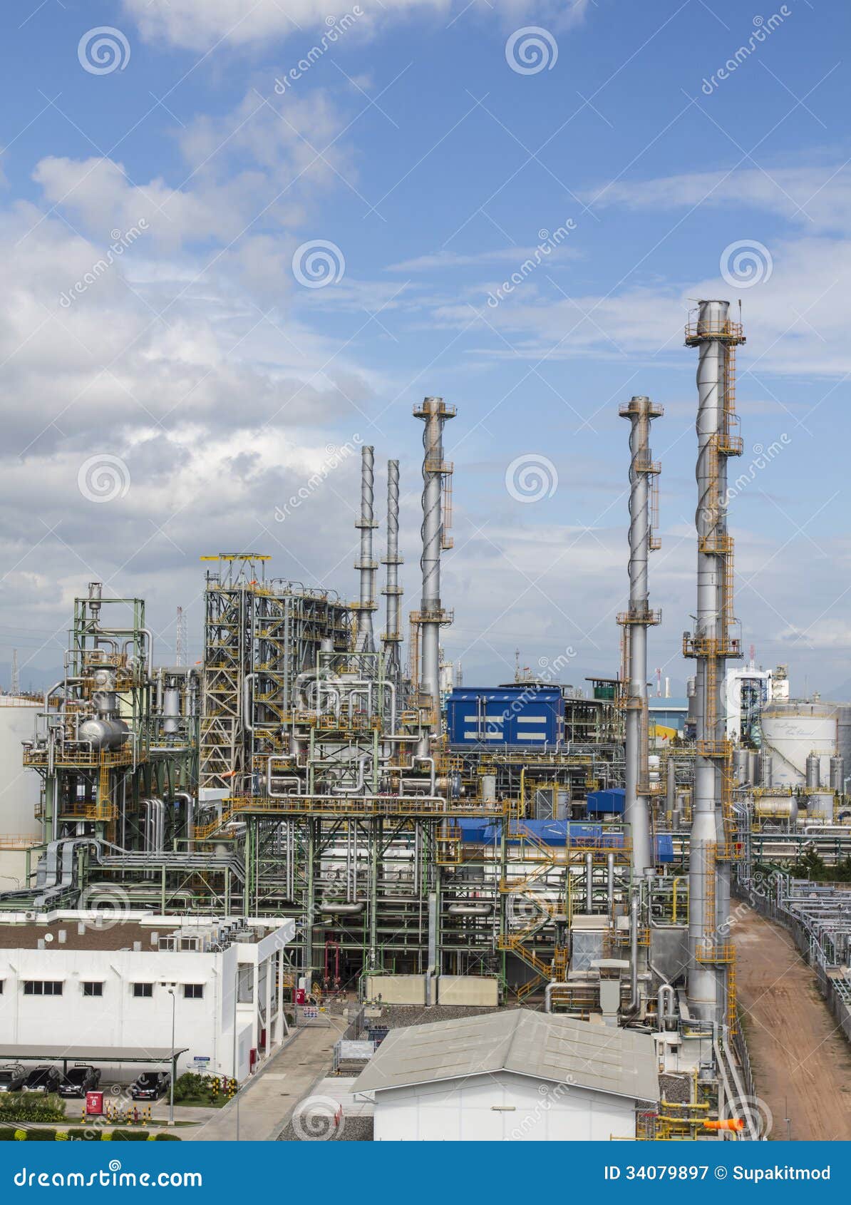 Power and Utility Factory stock image. Image of energy - 34079897