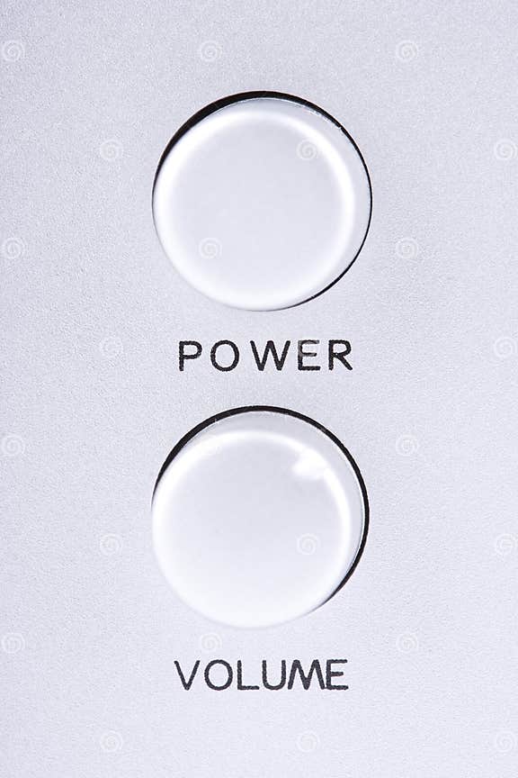 Power and volume buttons stock image. Image of desktop - 27847509