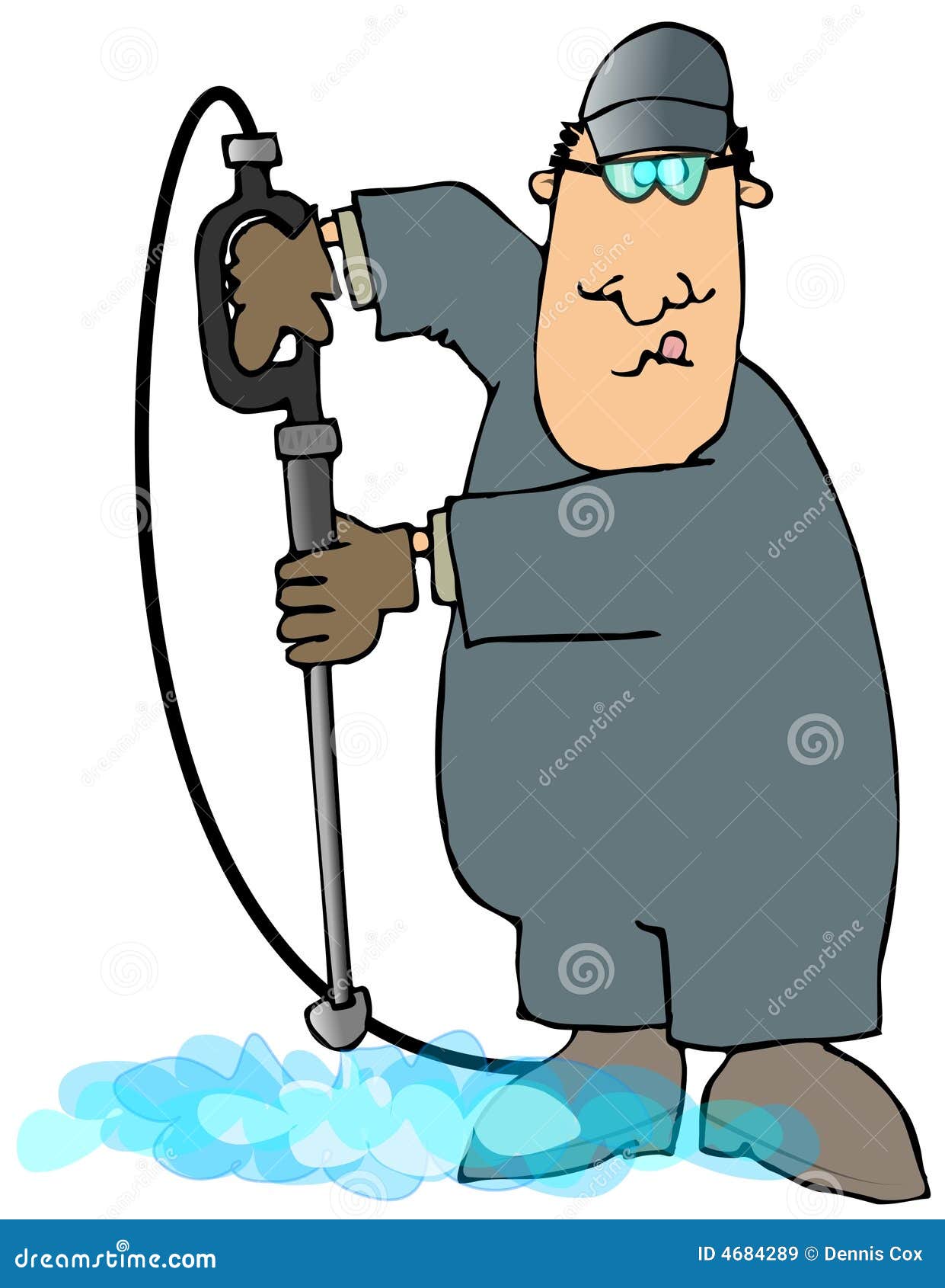 Power Washer stock illustration. Illustration of male - 4684289